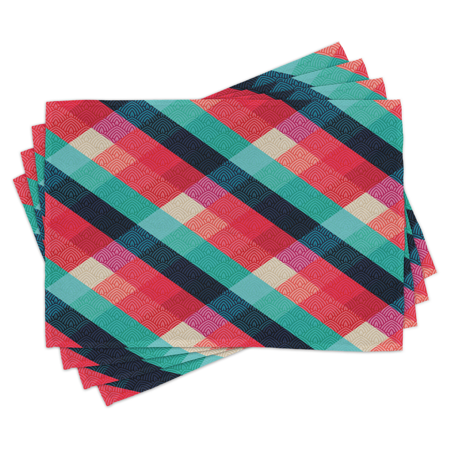 Ambesonne Irish Place Mats Set of 4, Celtic Colorful, Standard Size ...