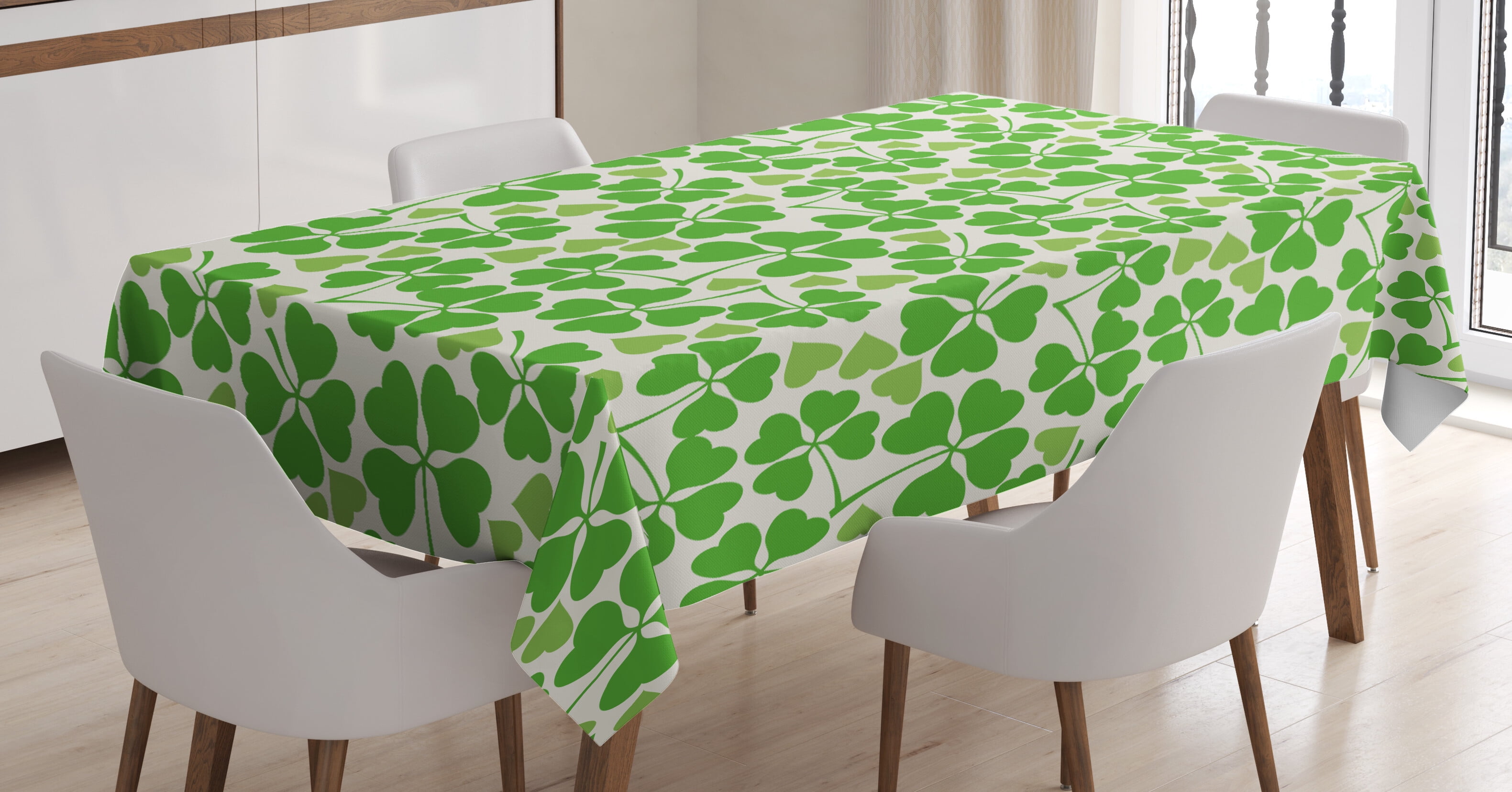 Ambesonne Irish Tablecloth Rectangular Table Cover, Gaelic Nature ...
