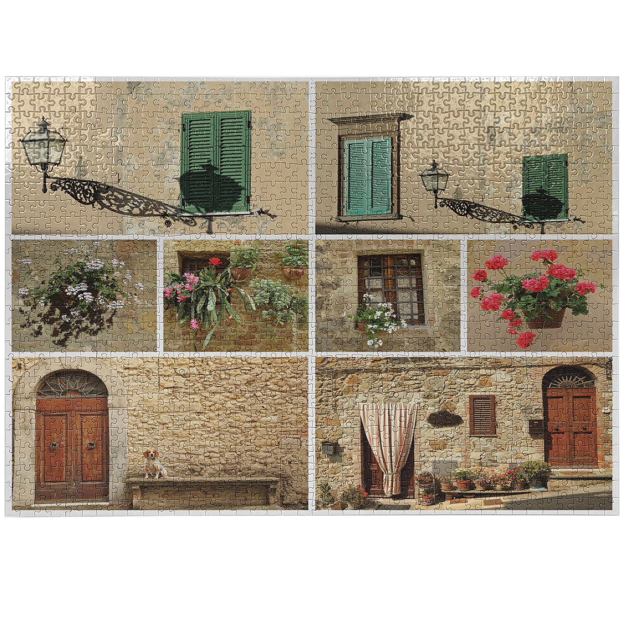 Ambesonne Italian Jigsaw Puzzle, Italian Stone Houses, Heirloom-Quality ...