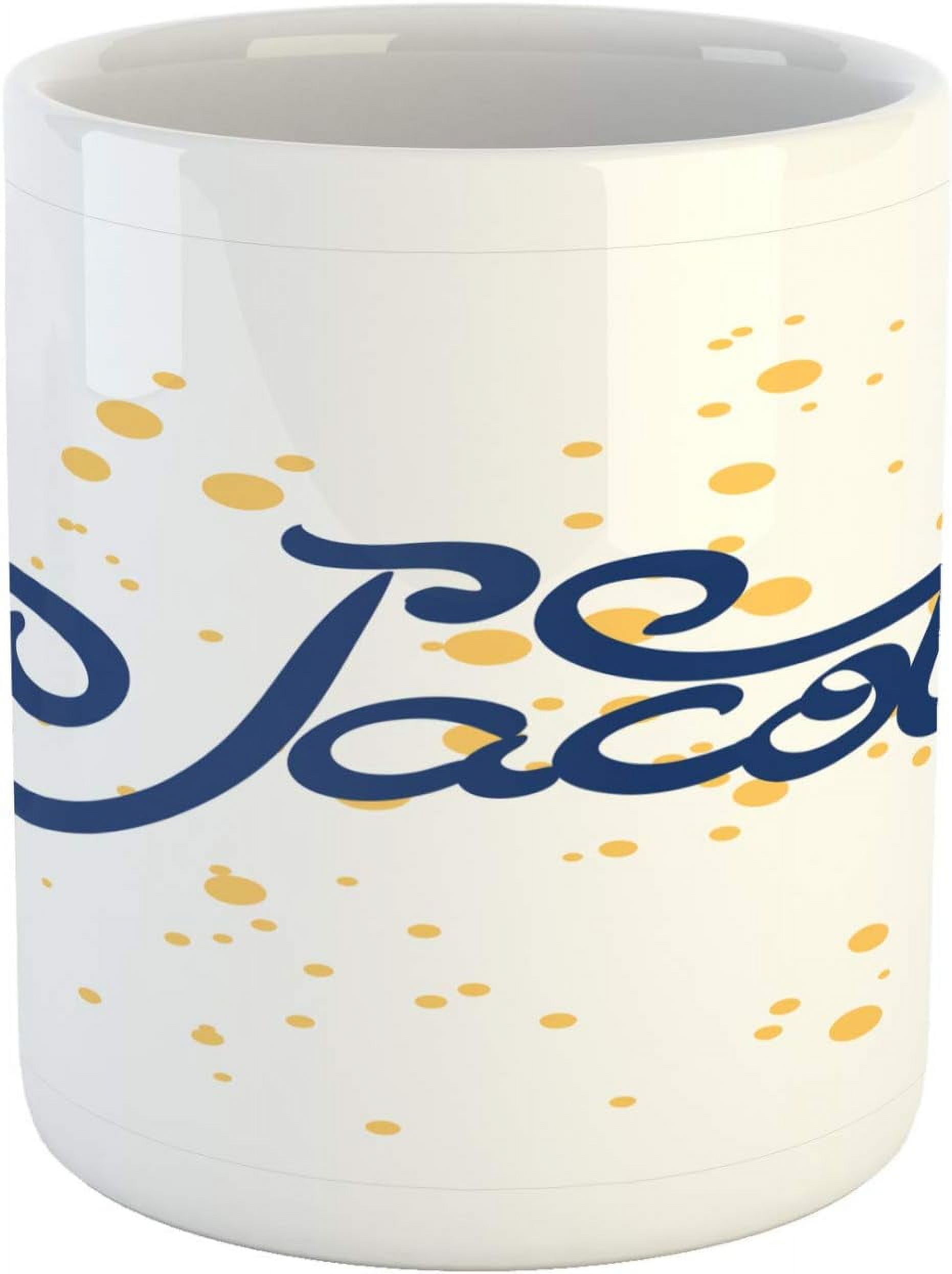 Ambesonne Jacob Mug, Name with Modern Calligraphy Letter Design Popular ...