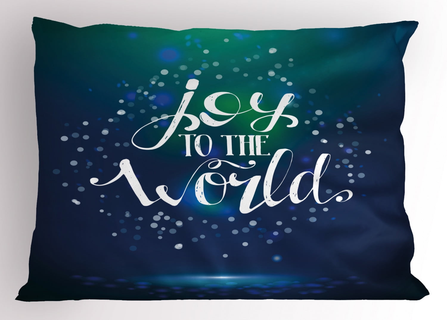 Ambesonne Joy Pillow Sham, Calligraphy Joy to World, 36" X 20", Dark ...