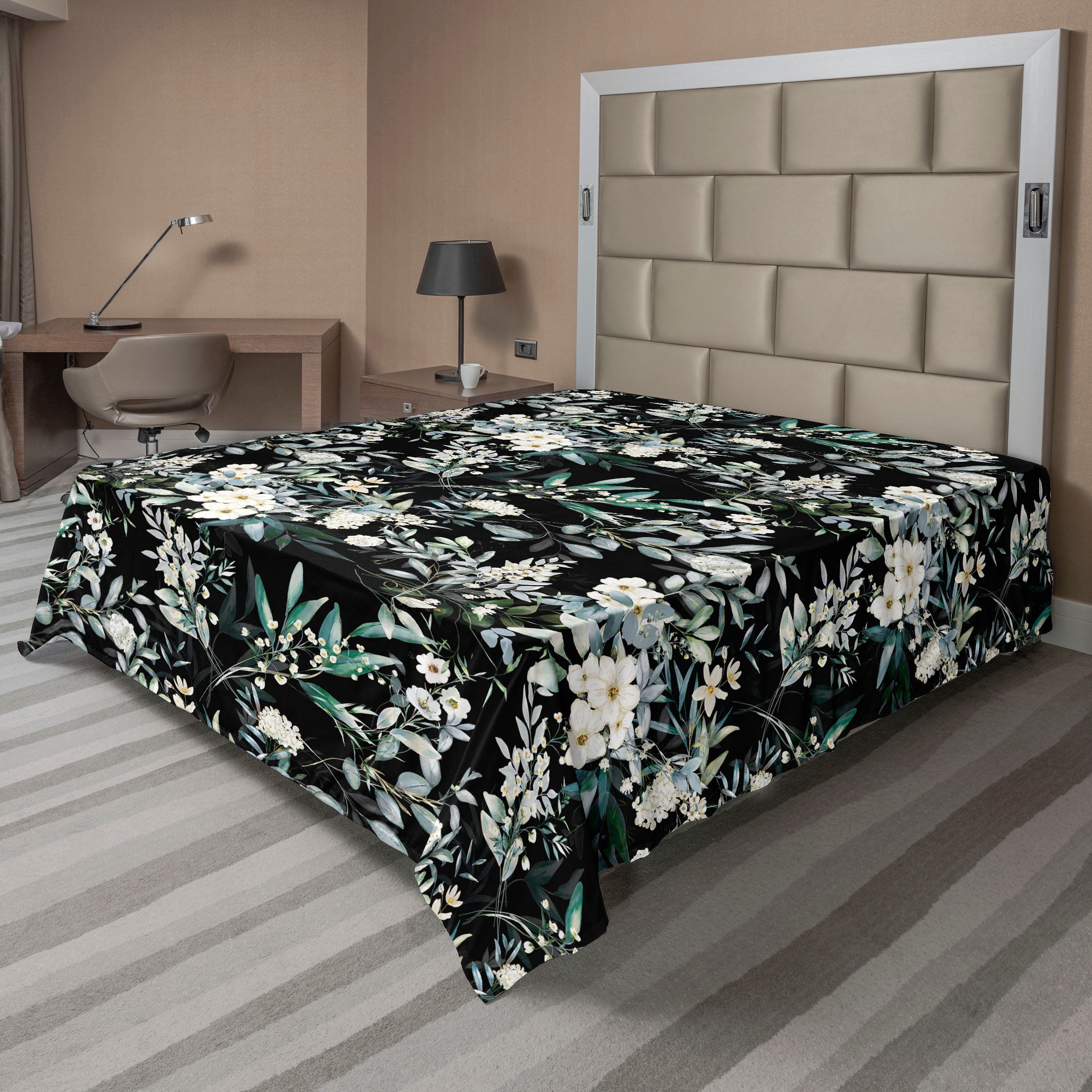 Ambesonne Jungle Boho Flat Bedding Sheet Soft Top Sheet, Jungle ...