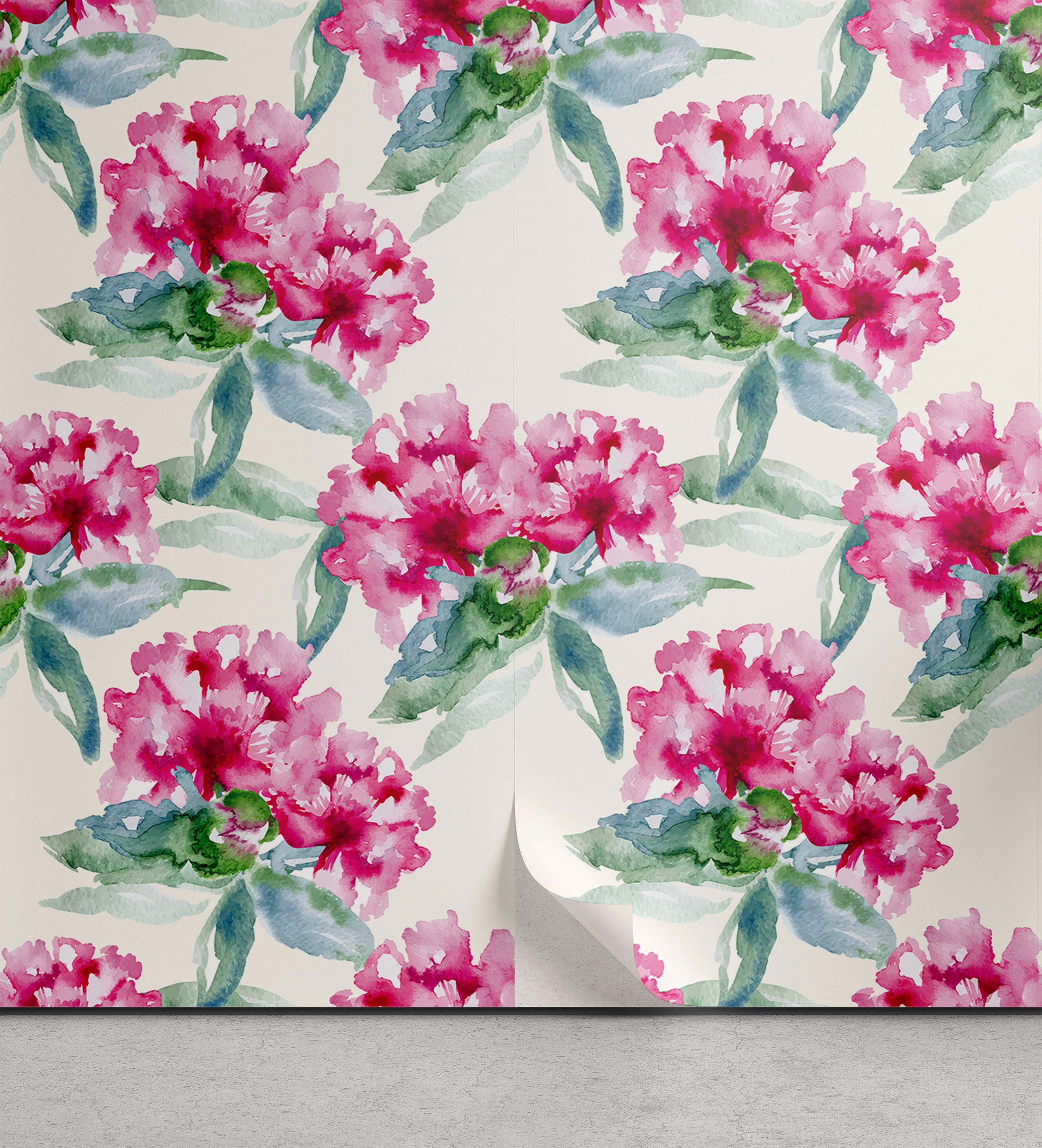 Ambesonne Jungle Boho Peel & Stick Wallpaper for Home, Romantic Garden ...