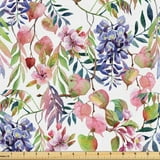 Ambesonne Jungle Leaves Fabric by the Yard Upholstery, Leafy Twigs ...