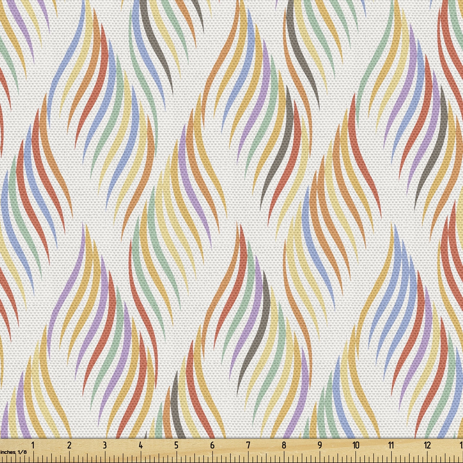 Ambesonne Lattice Fabric by the Yard Upholstery, Pastel and Colorful ...