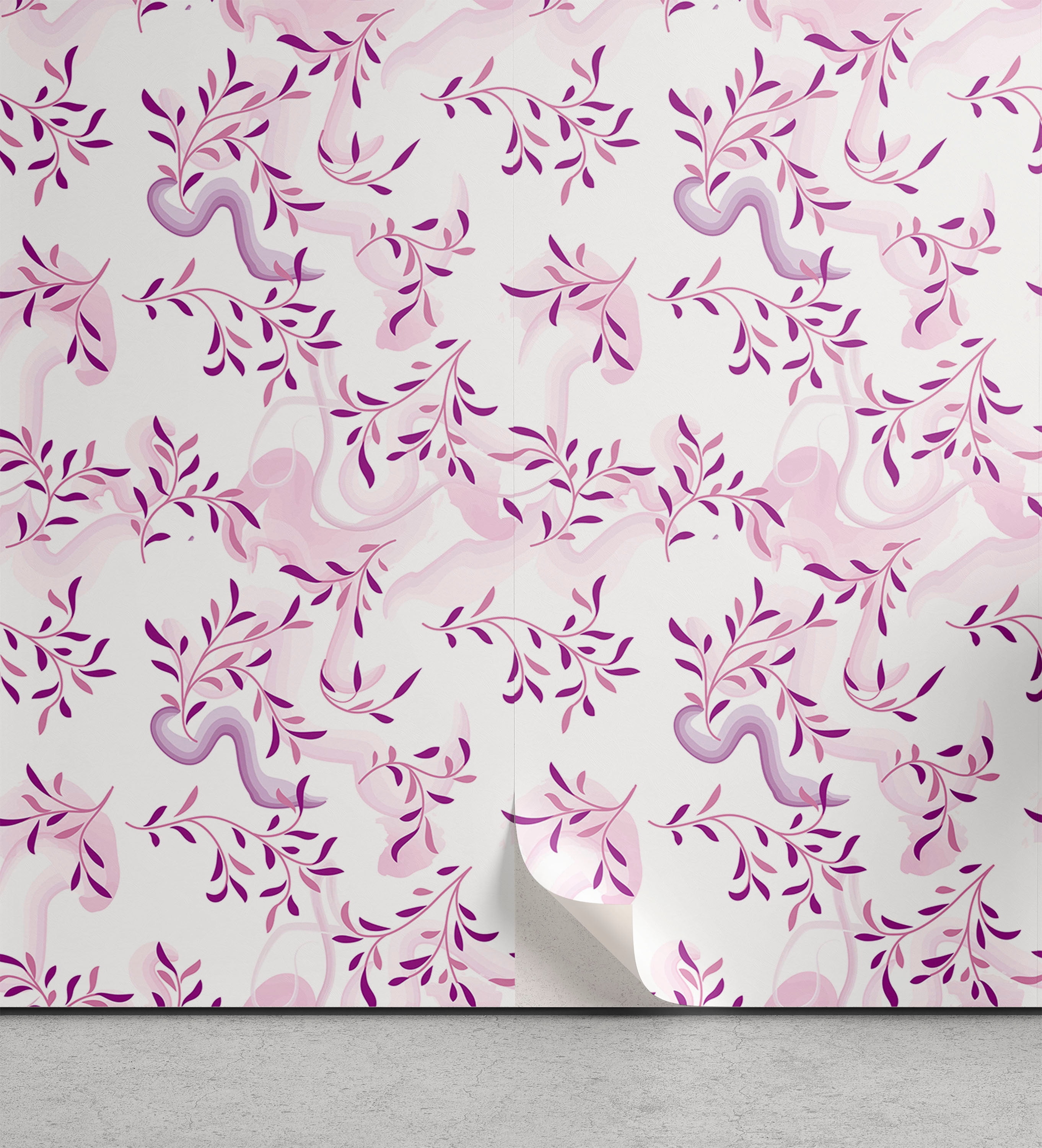 Ambesonne Leafy Design Peel & Stick Wallpaper for Home, Dreamy Tropical ...