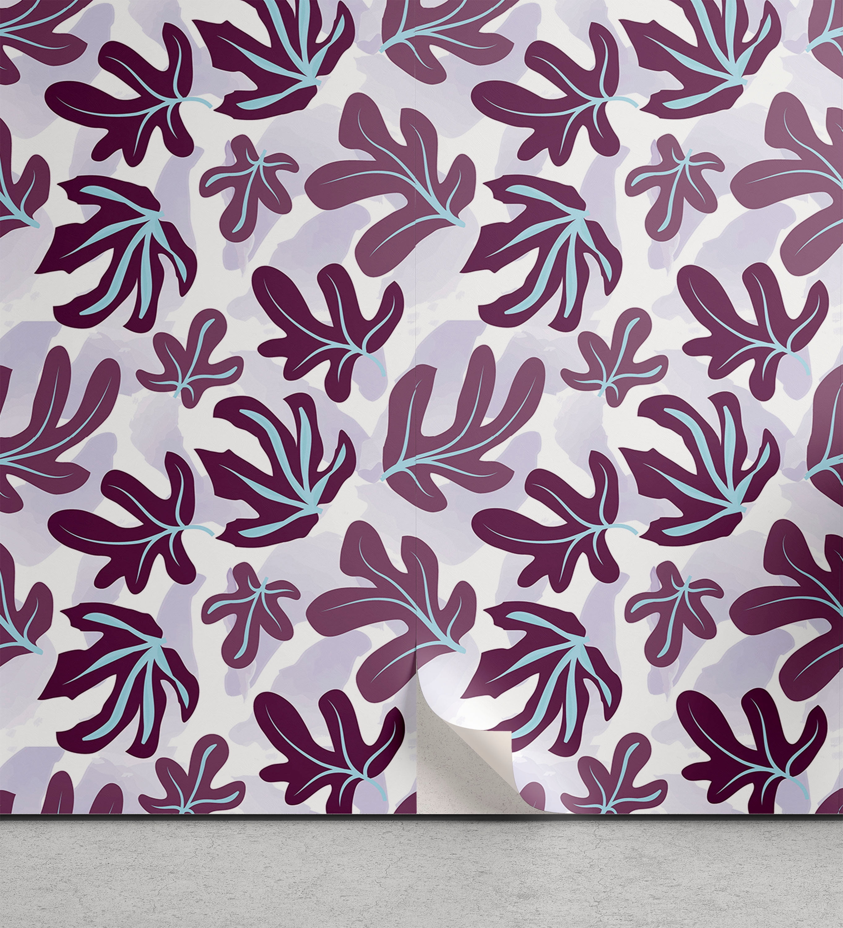 Ambesonne Leafy Design Peel & Stick Wallpaper for Home, Simple Dreamy ...