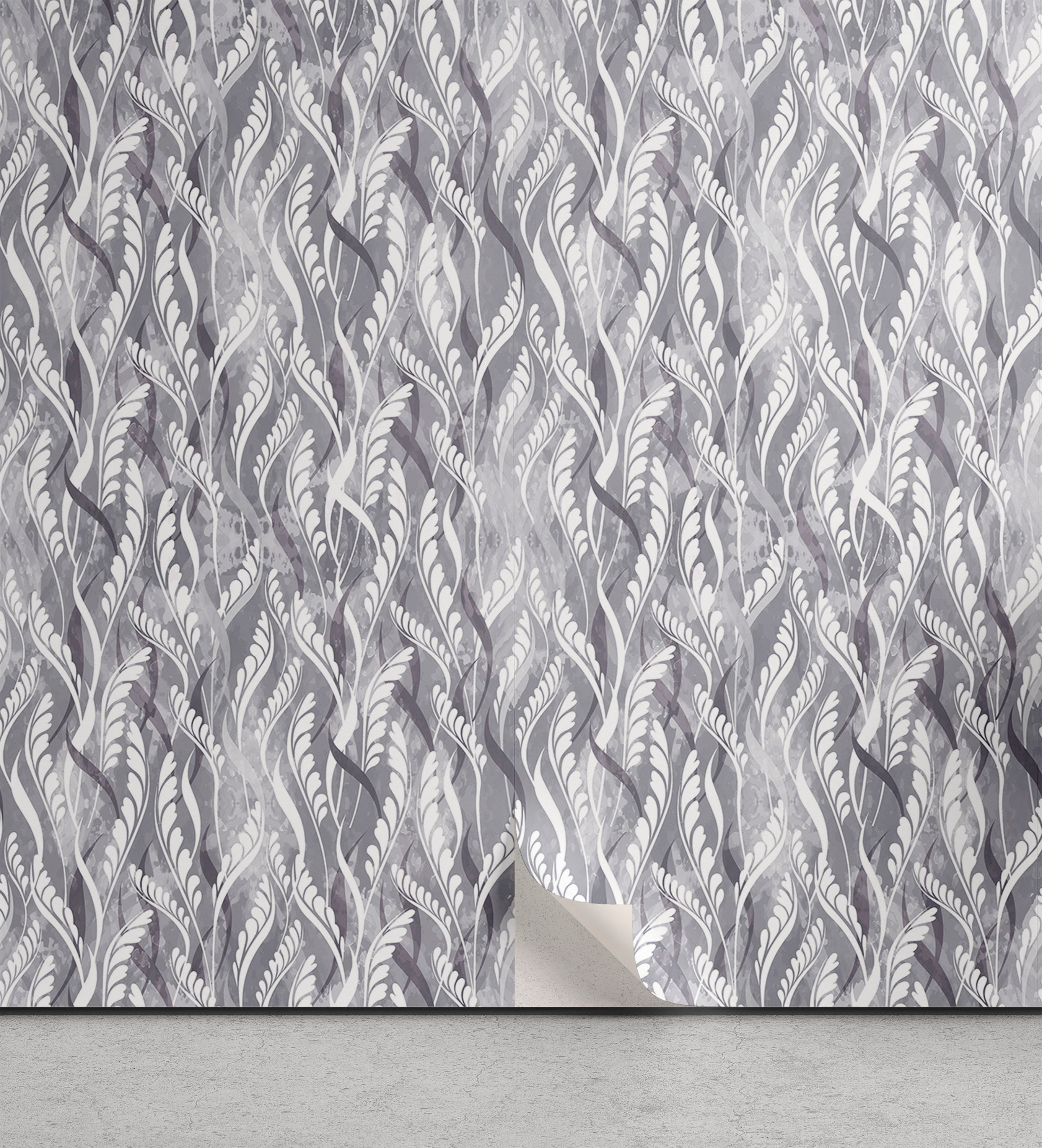 Ambesonne Leafy Pattern Peel & Stick Wallpaper for Home, Simple Forest ...