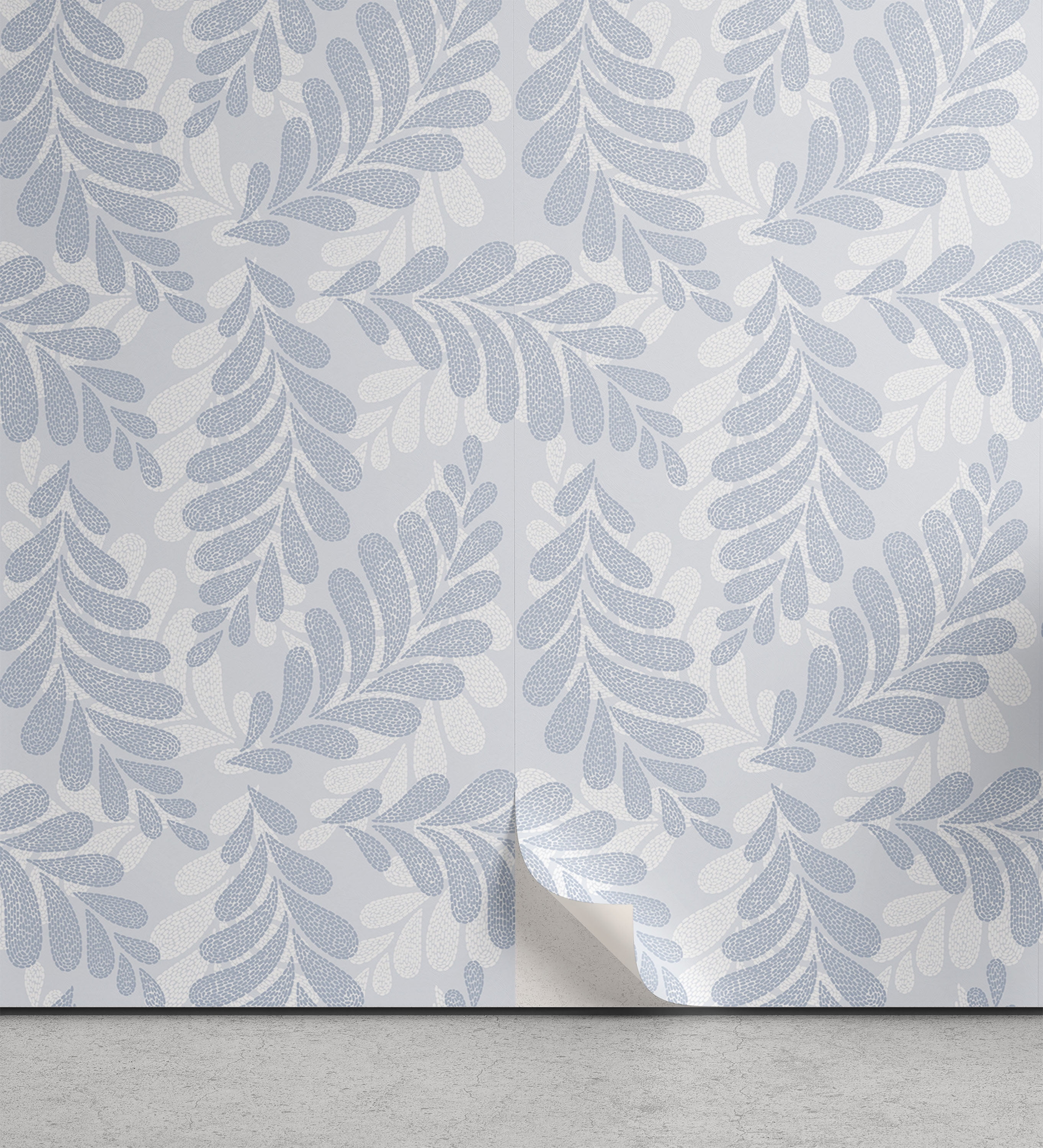 Ambesonne Leafy Peel & Stick Wallpaper for Home, Botany Art Pastel ...