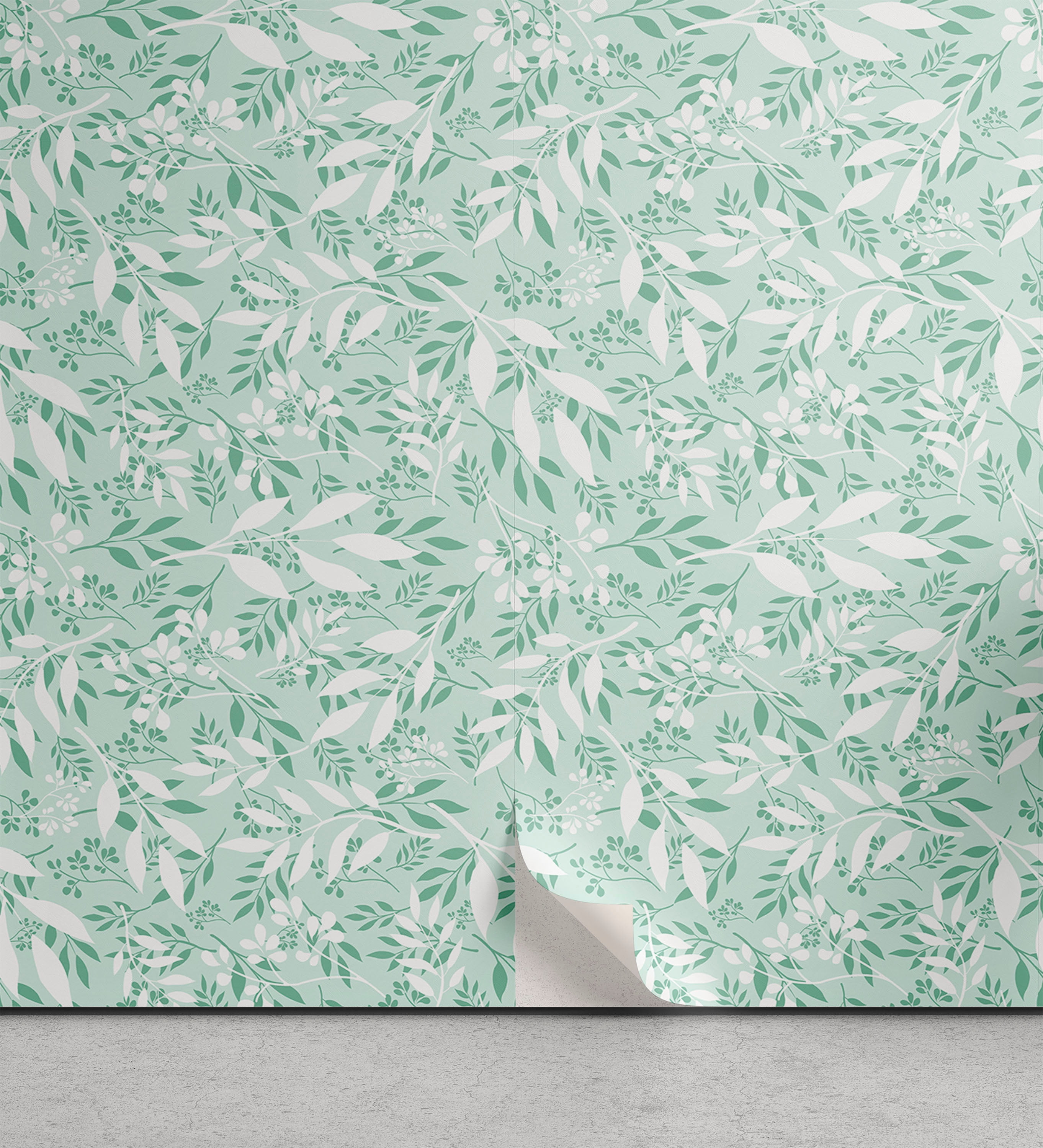 Ambesonne Leafy Scene Peel & Stick Wallpaper for Home, Falling Dreamy ...