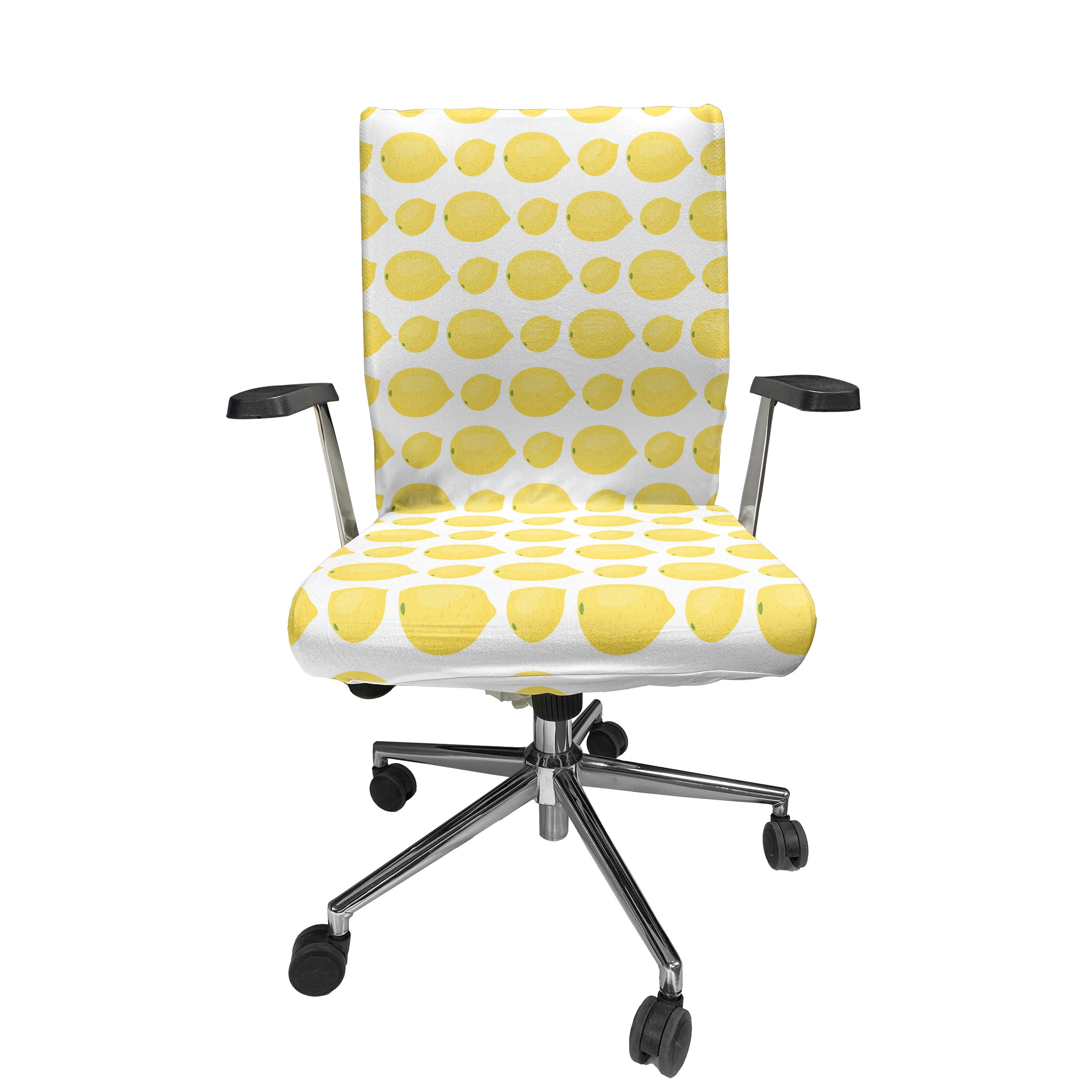 Ambesonne Lemon Office Chair Cover Stretchable High Back, Cartoon ...
