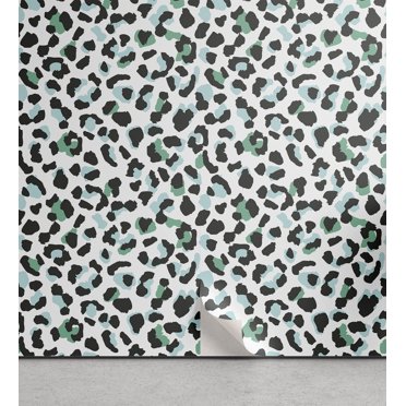 Ambesonne Leopard Print Peel & Stick Wallpaper for Home, Wild Big Cat ...