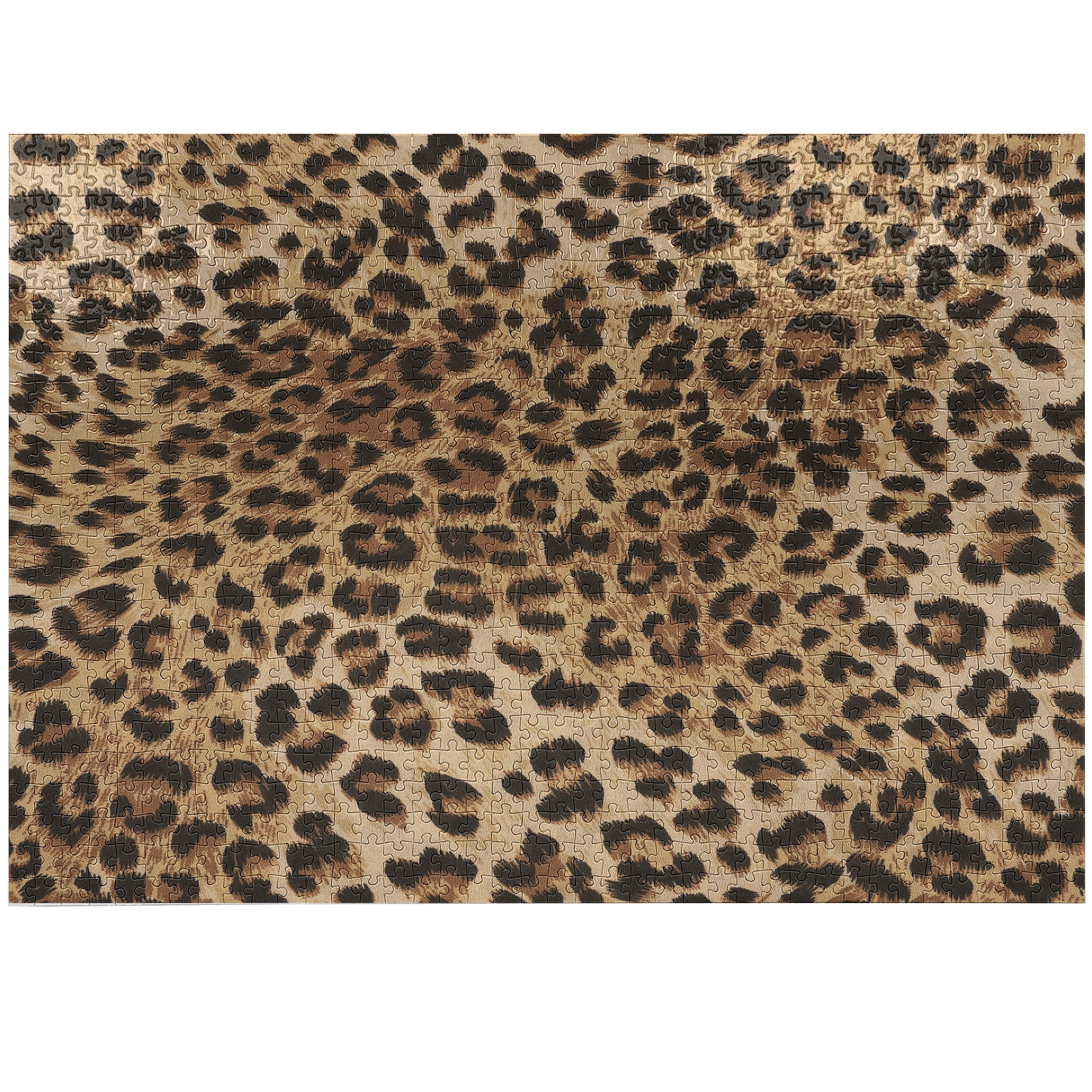 Ambesonne Leopard Print Jigsaw Puzzle, Wild Animal Skin, Heirloom ...
