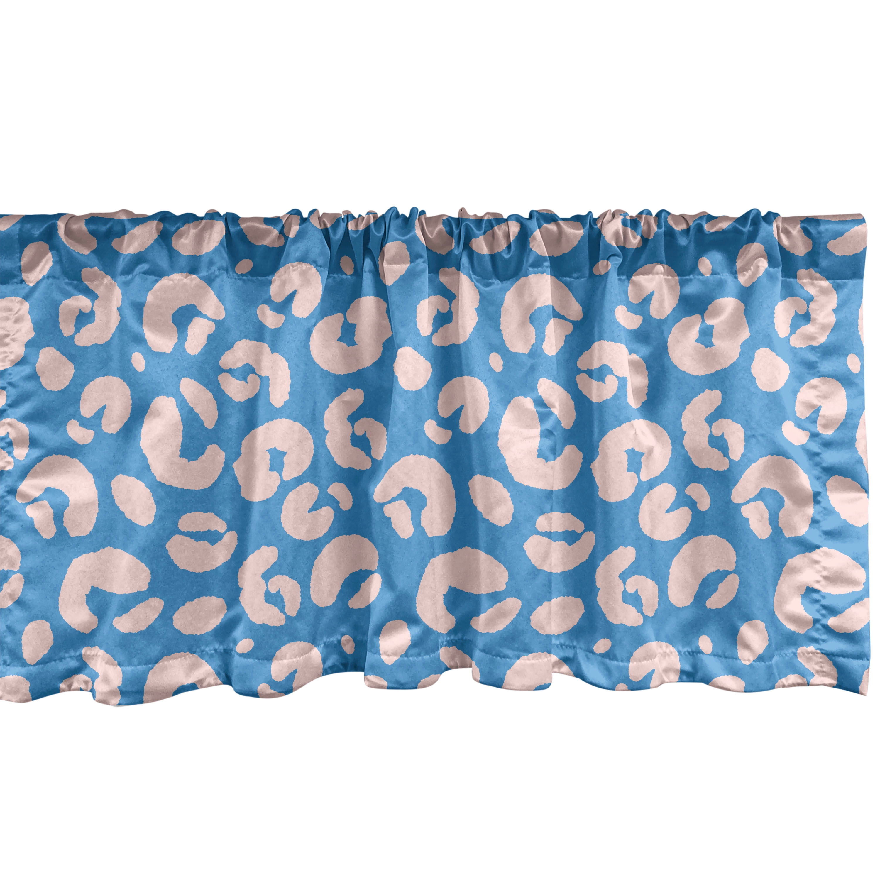 Ambesonne Leopard Print Valance Pack of 2, Panther African Skin, 54"X18 ...