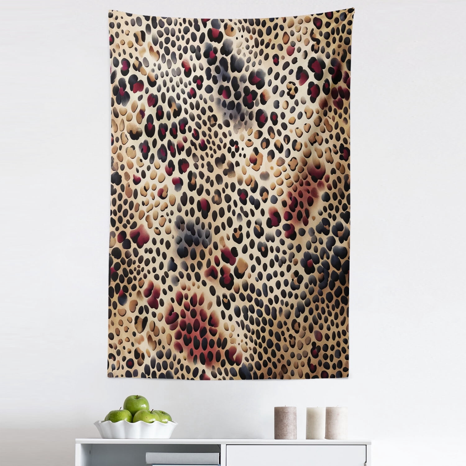 Ambesonne Leopard Wall Hanging Tapestry, Pattern with Heavy Details, 30 ...