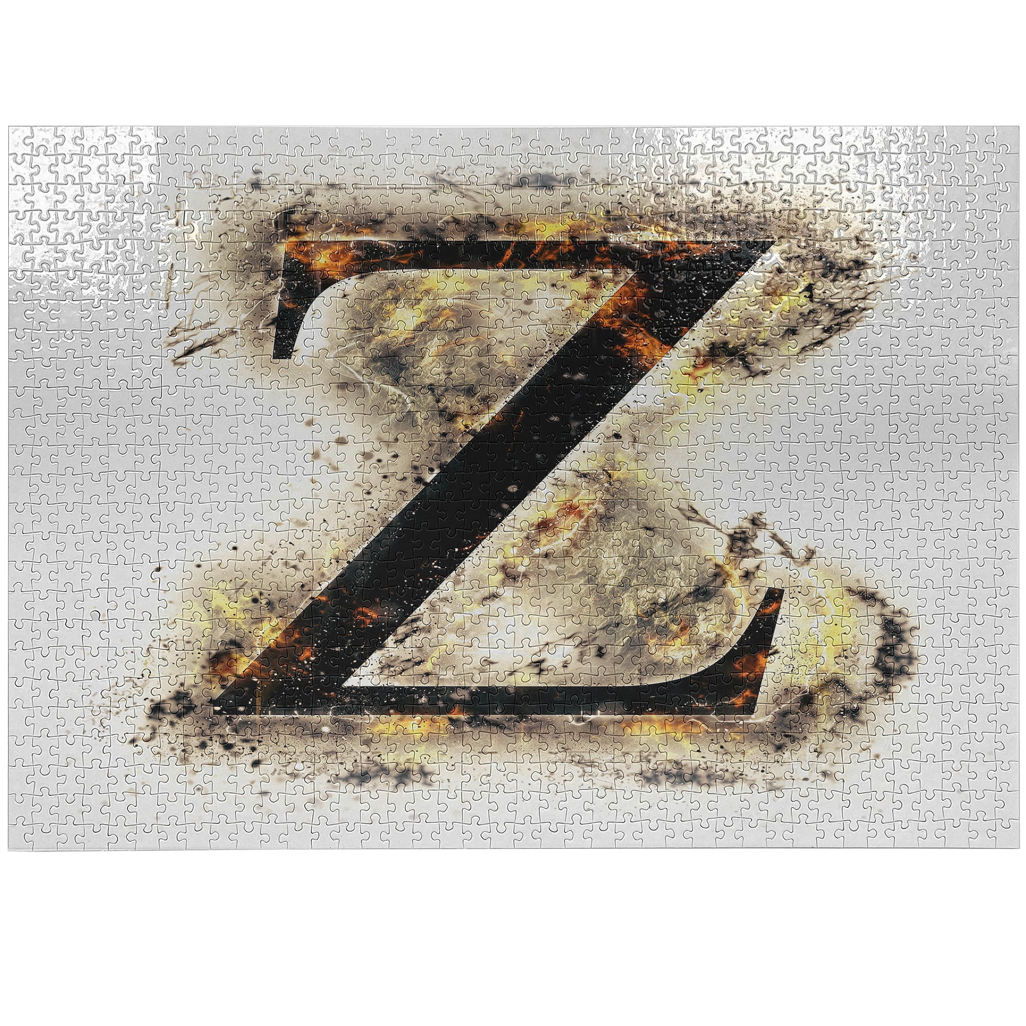 Ambesonne Letter Z Jigsaw Puzzle Durable Cardboard, Capital Z Character ...
