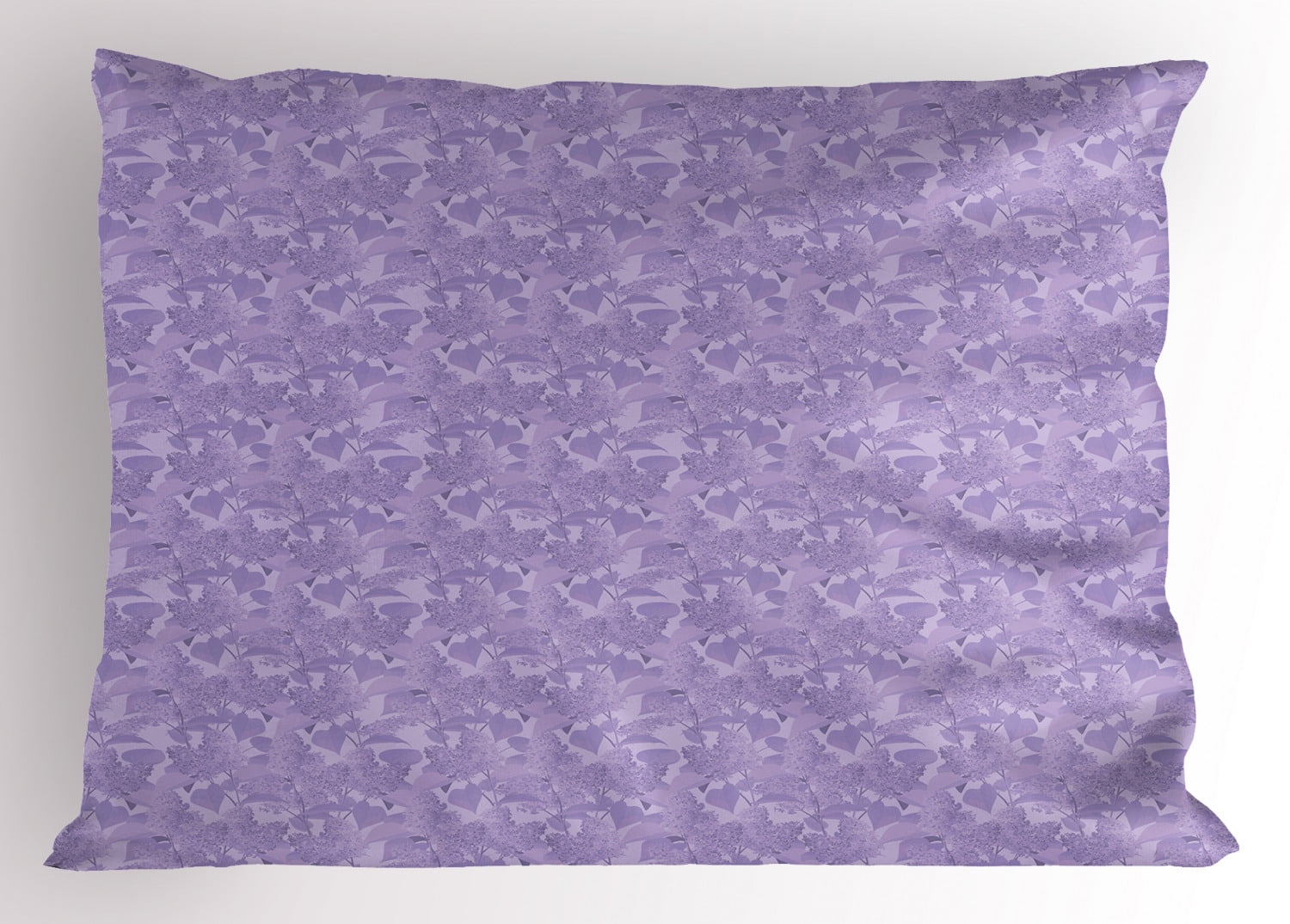 Ambesonne Lilac Pillow Sham, Romantic Syringa Garden, 26" X 20", Lilac ...