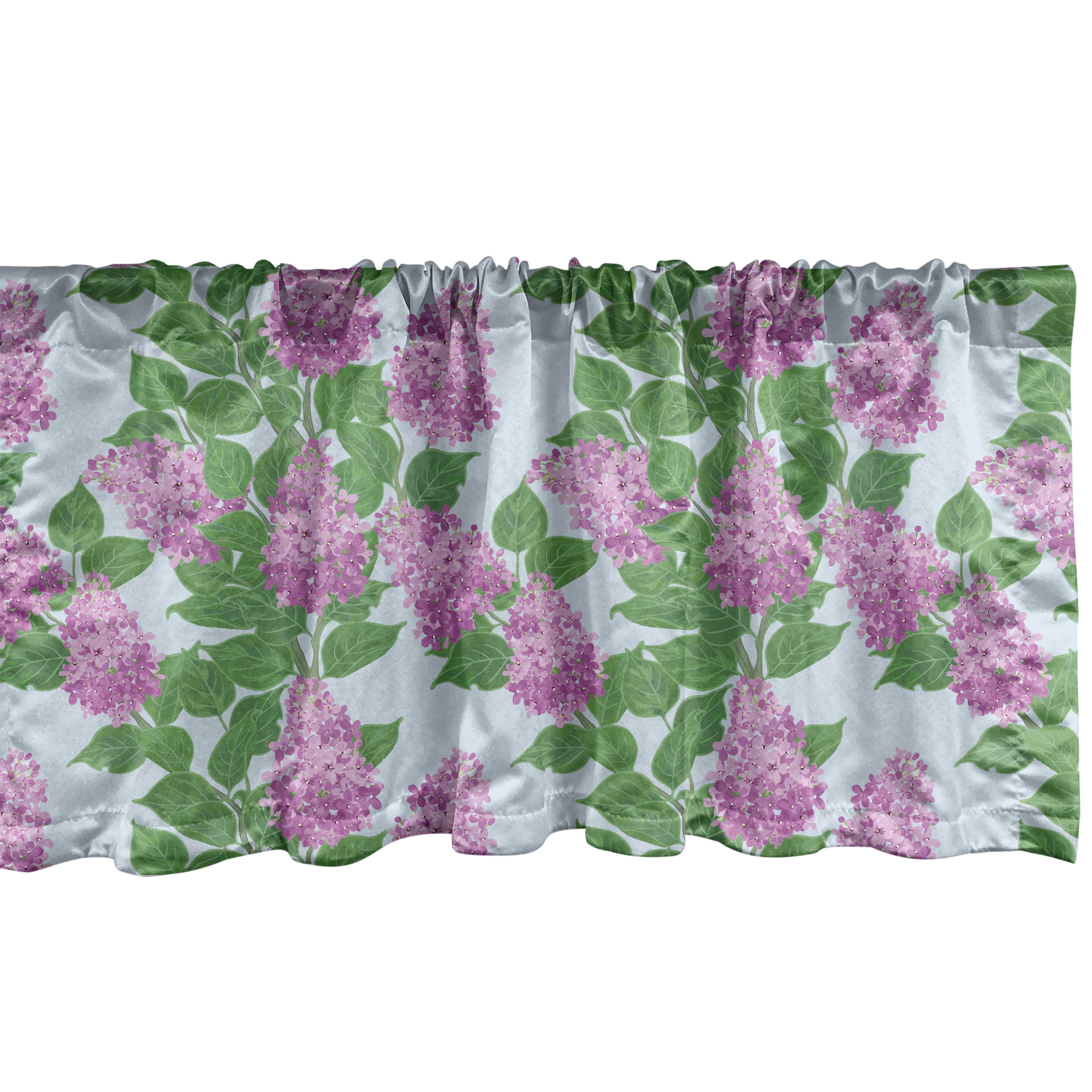 Ambesonne Lilac Window Valance, Bouquets of Fresh Flowers, 54" X 18 ...