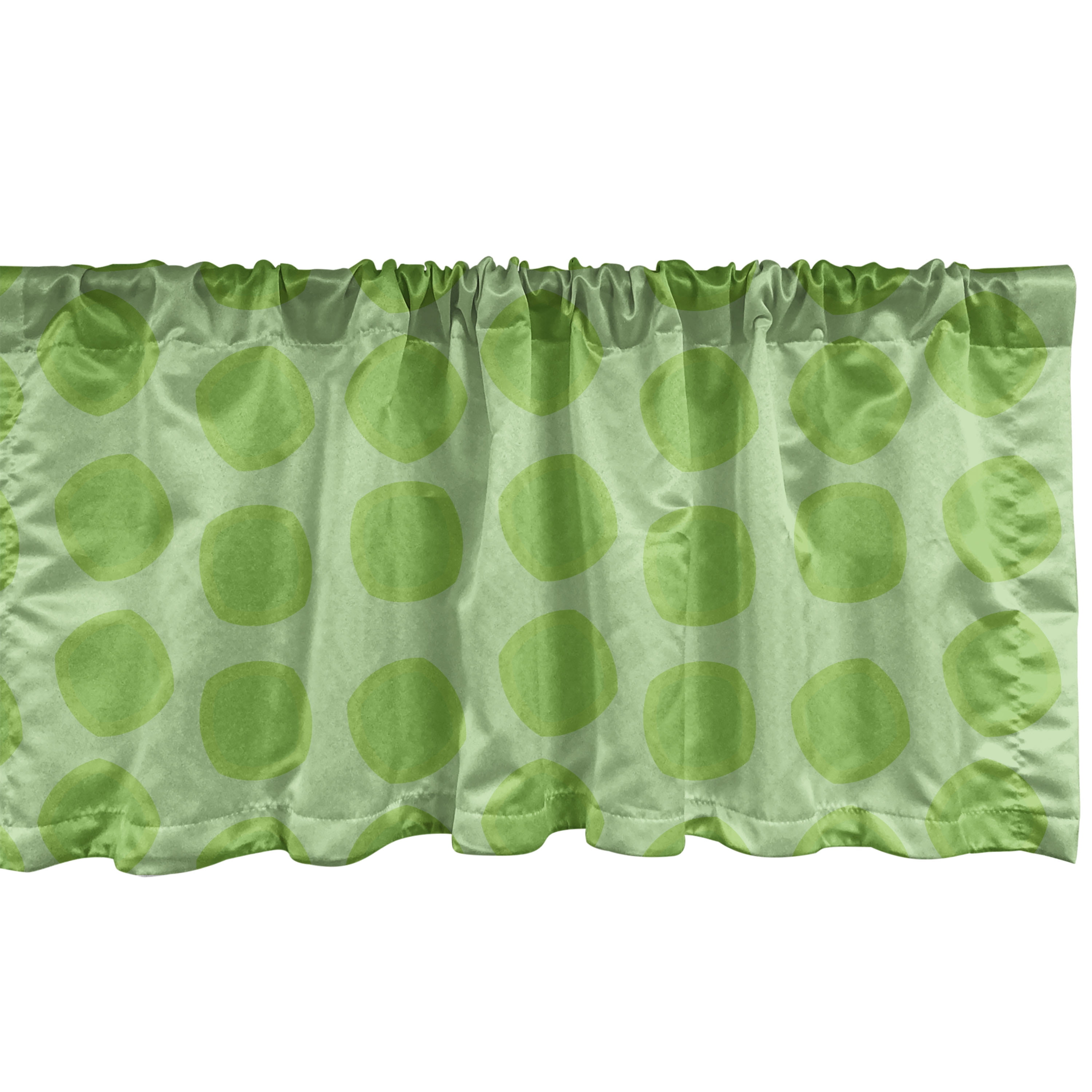 Ambesonne Lime Green Window Valance, Simple Geometrical, 54" X 18 ...