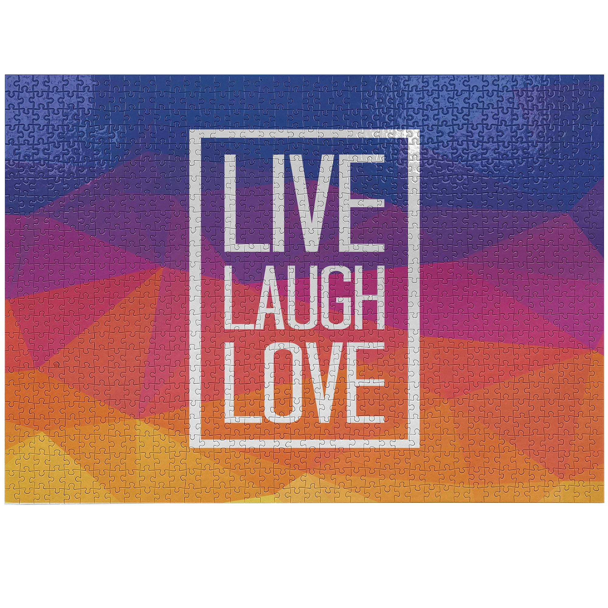 Ambesonne Live Laugh Love Jigsaw Puzzle Durable Cardboard, Famous ...