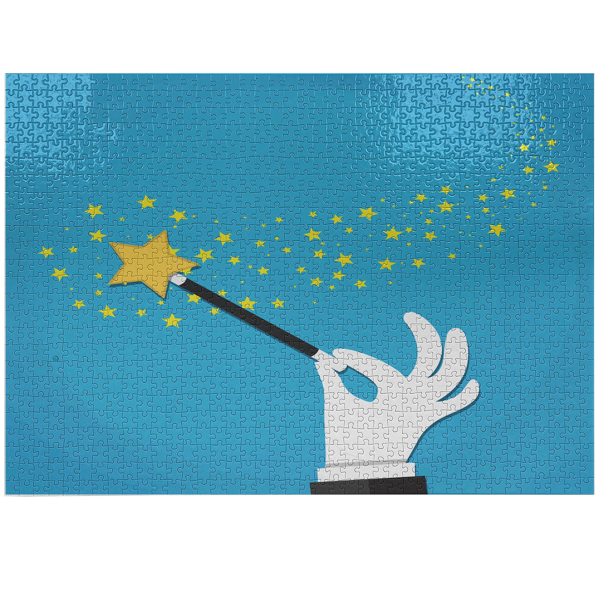 Ambesonne Magic Jigsaw Puzzle Durable Cardboard, Magician Wand ...