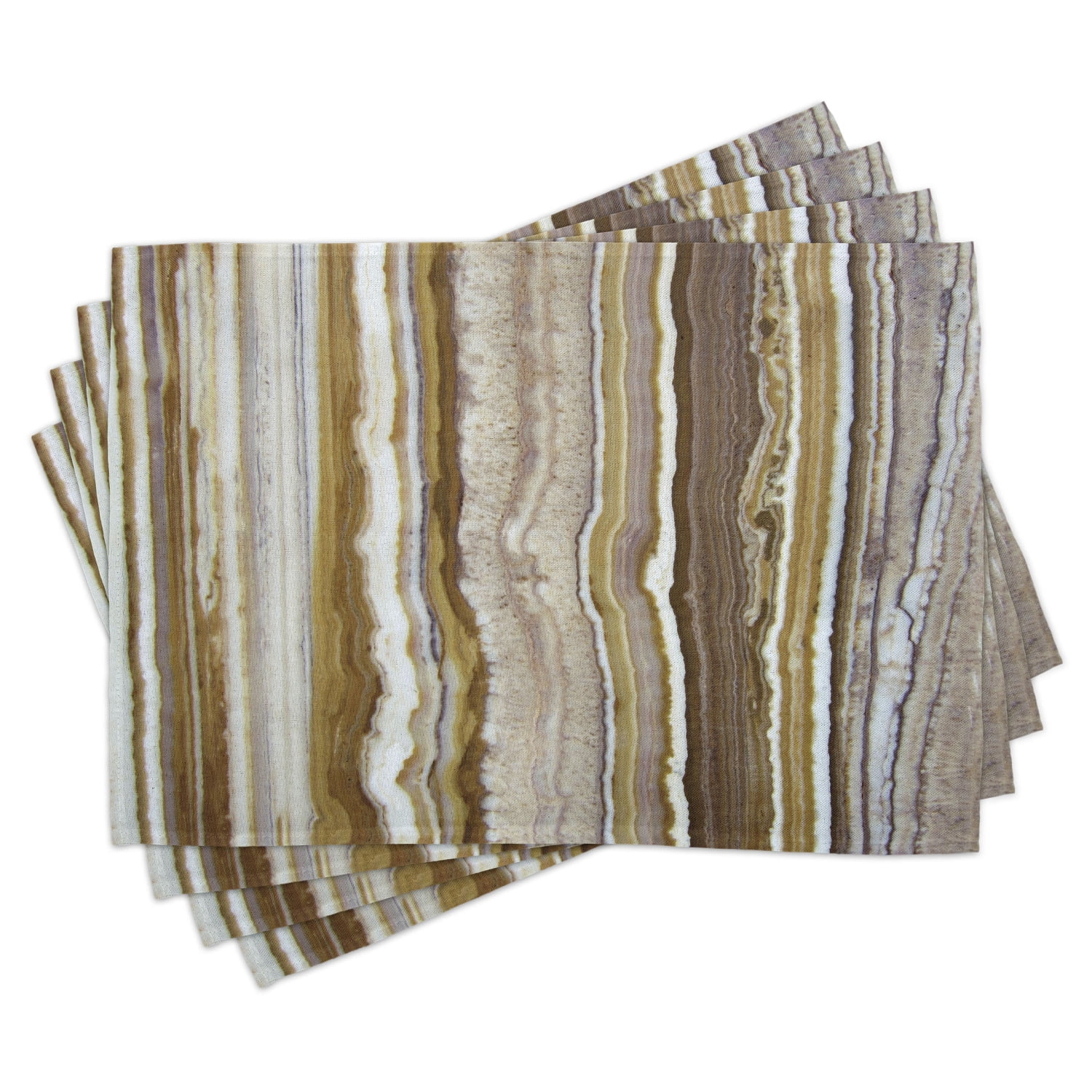 Ambesonne Marble Print Place Mats Set of 4, Marble Rock Patterns ...