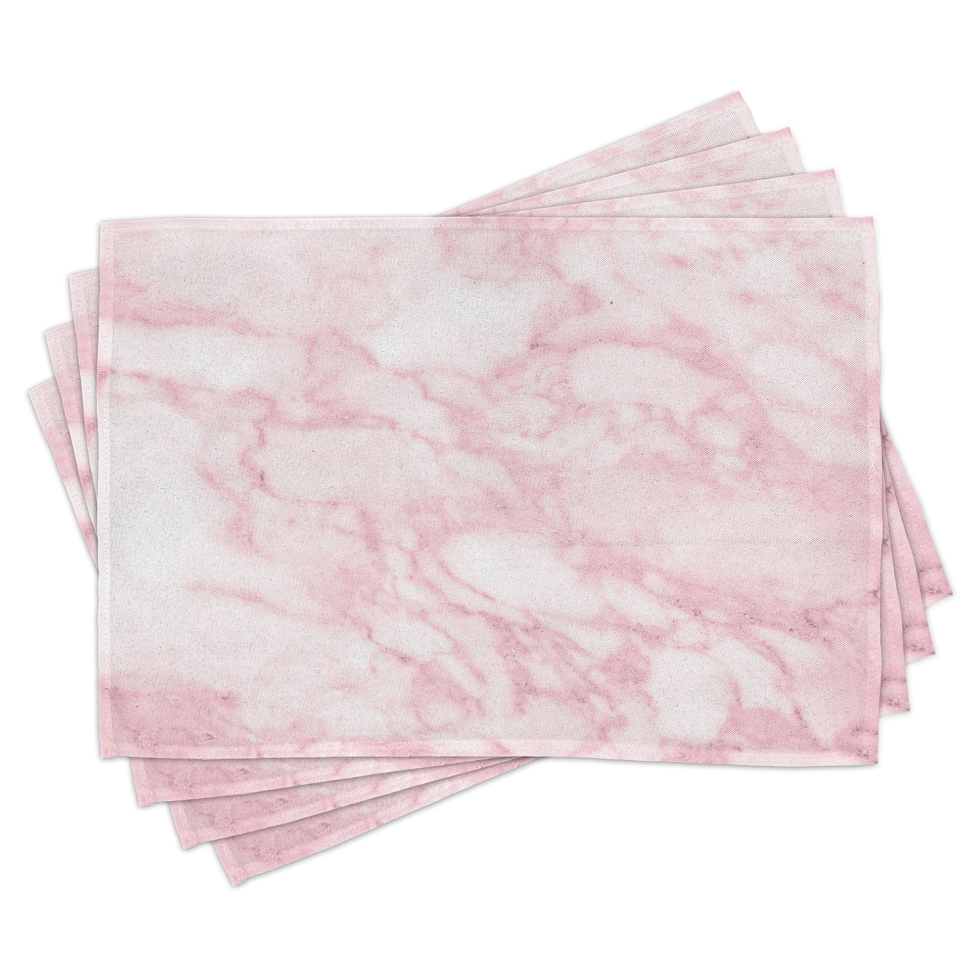 Ambesonne Marble Print Place Mats Set of 4, Soft Granite Texture ...