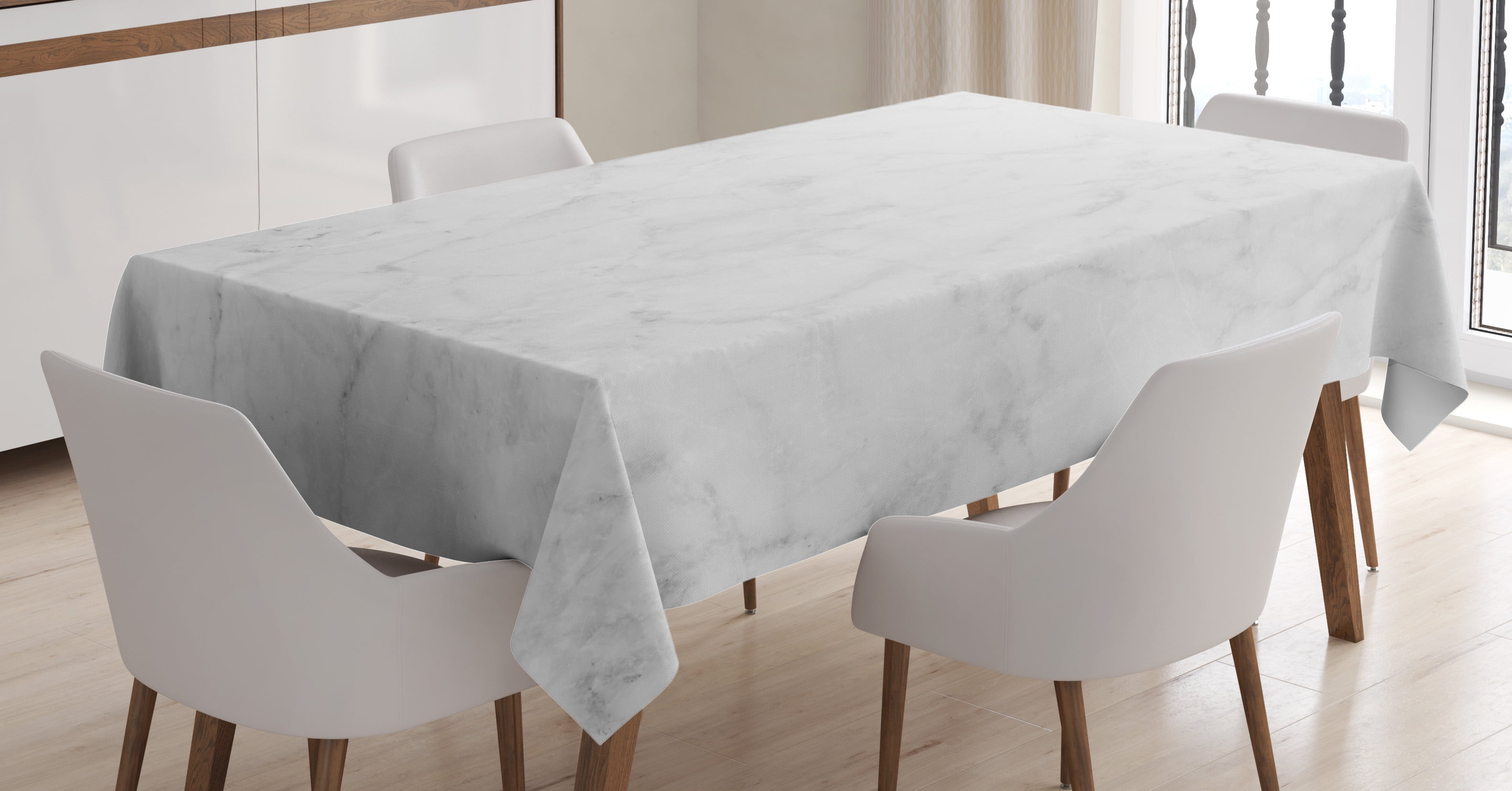 Ambesonne Marble Print Tablecloth Rectangular Table Cover, Abstract ...
