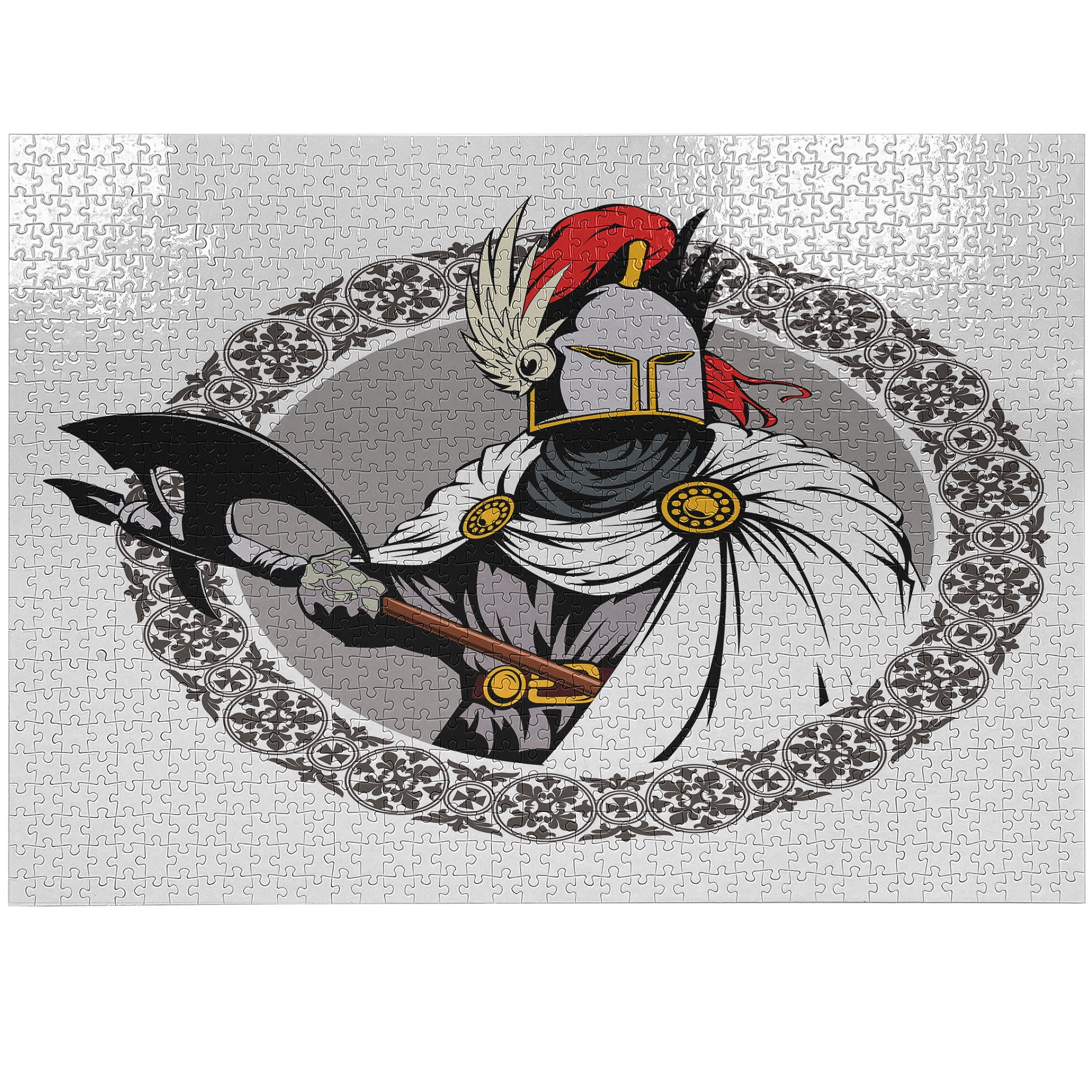 Ambesonne Medieval Jigsaw Puzzle, Knight Heroic Armour, Heirloom ...