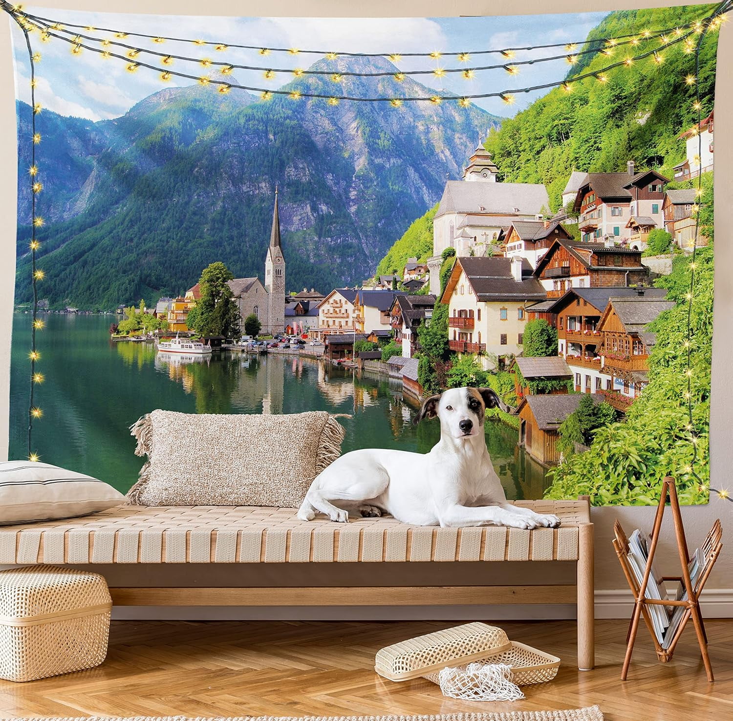 Ambesonne Medieval Tapestry, Streets of Tuscany Old Mediterranean ...