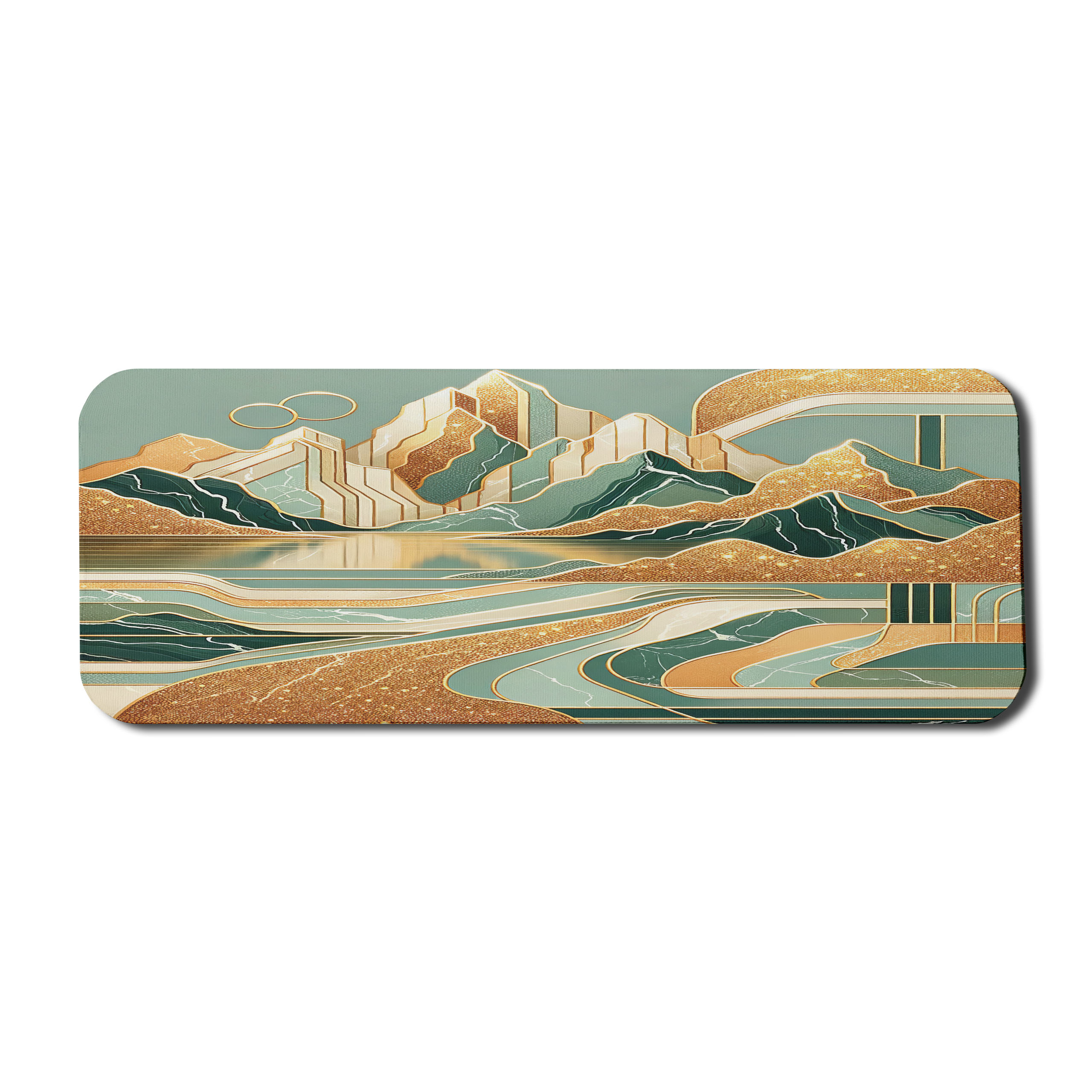 Ambesonne Mid Century Modern Boho Computer Mouse Pad, Landscape, 31" x ...