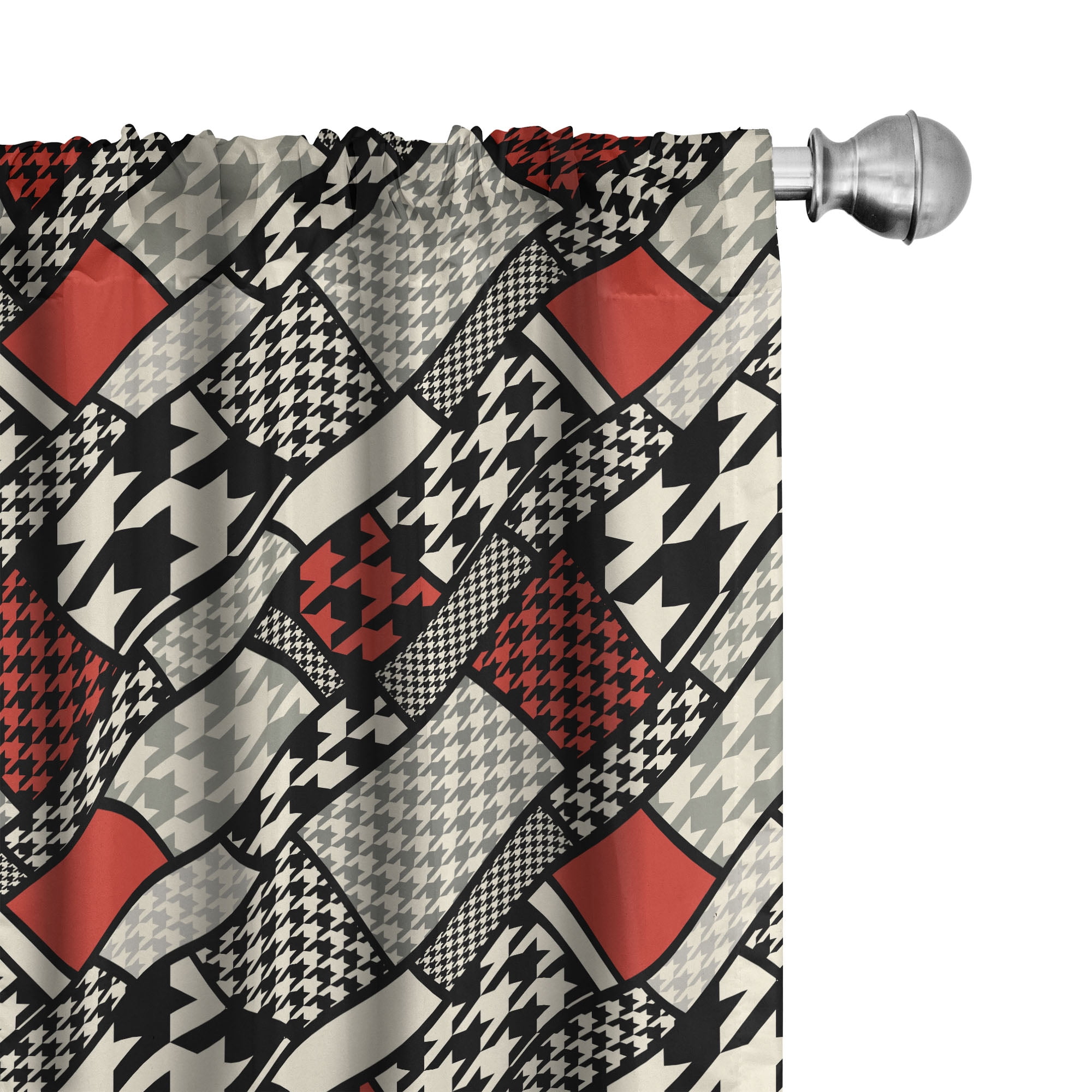 Ambesonne Modern Curtains, Minimalist Design, Pair of 28"x95", White ...