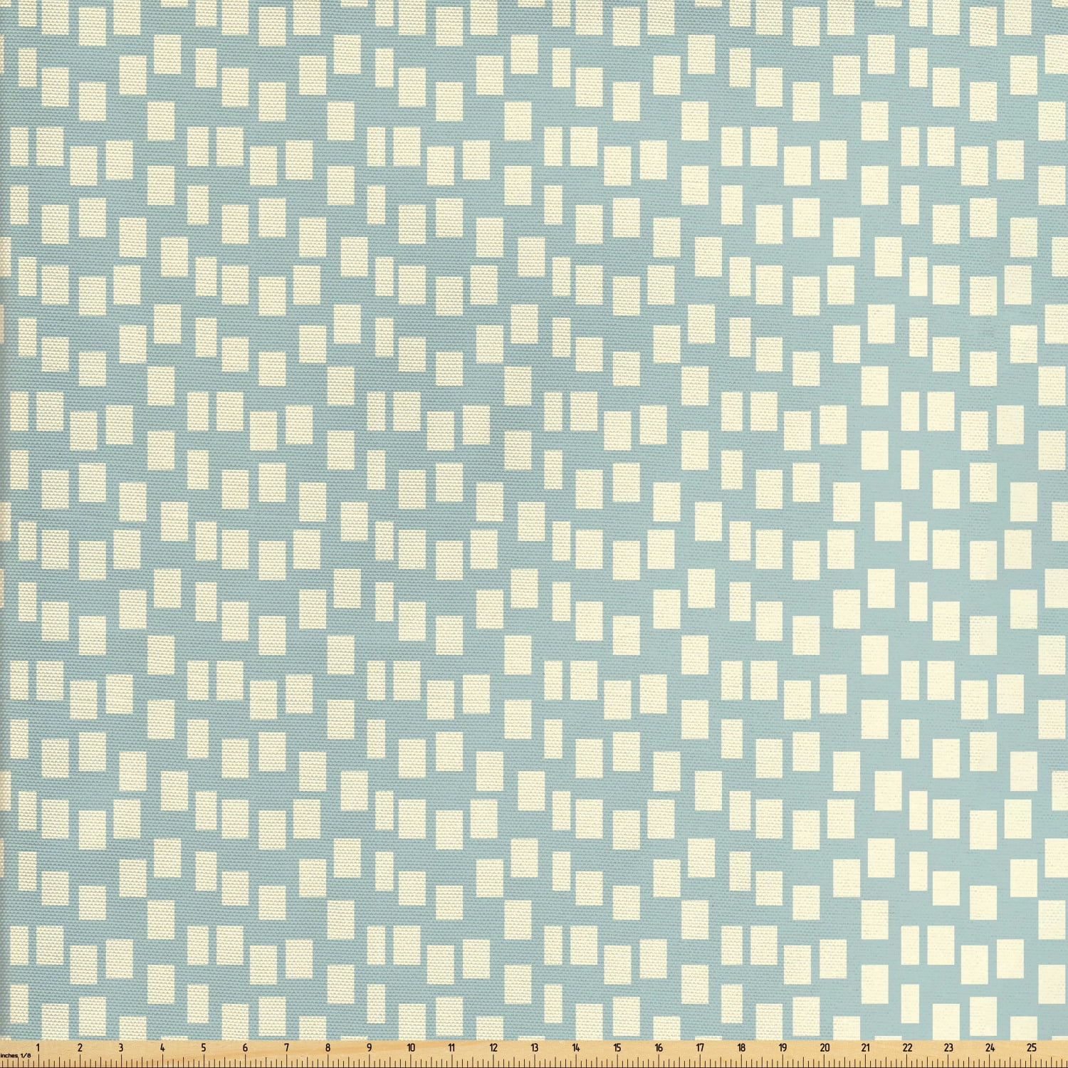 Ambesonne Modern Fabric by the Yard Upholstery, Big Small Squares Tile ...