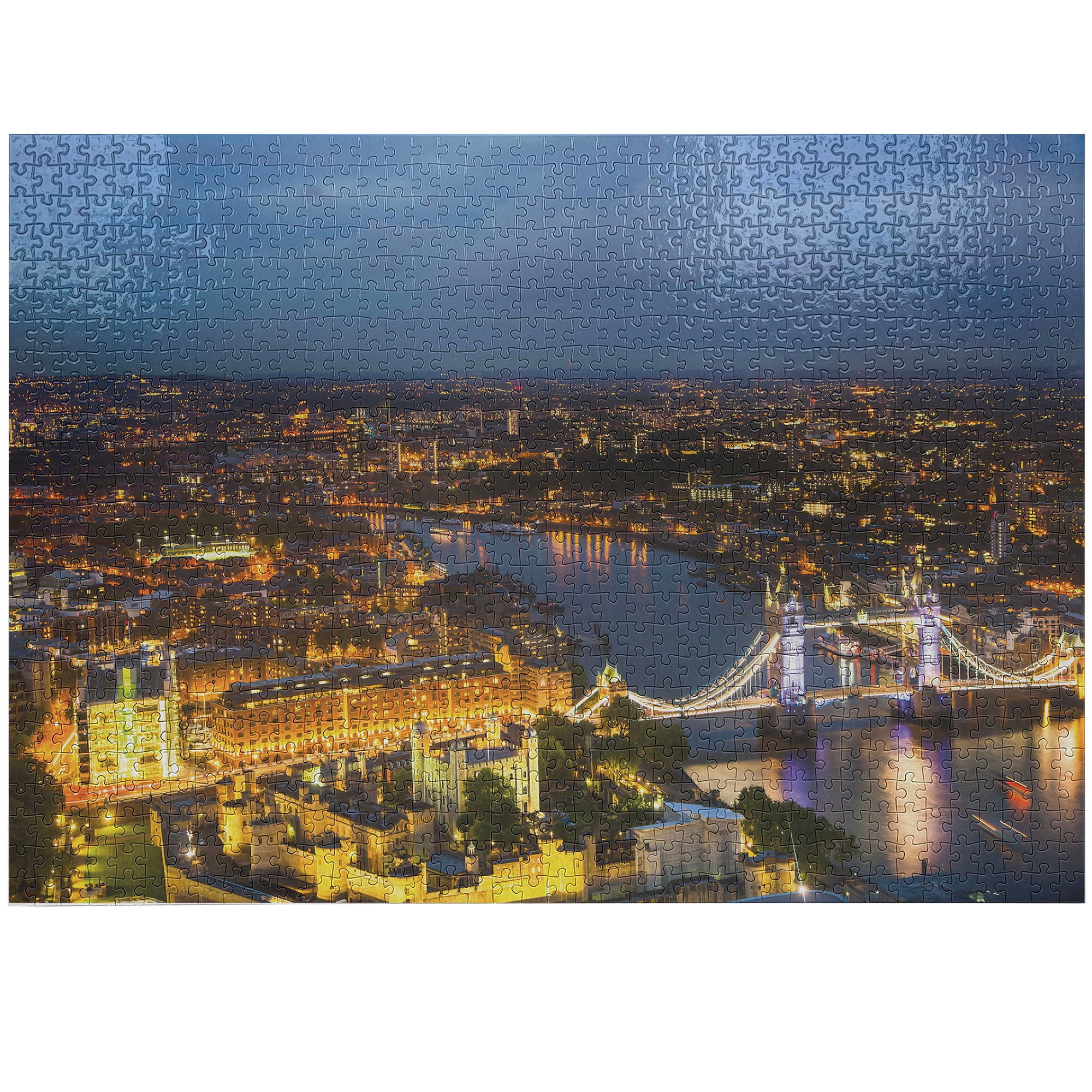 Ambesonne Modern Jigsaw Puzzle Durable Cardboard, Sunset at London City ...