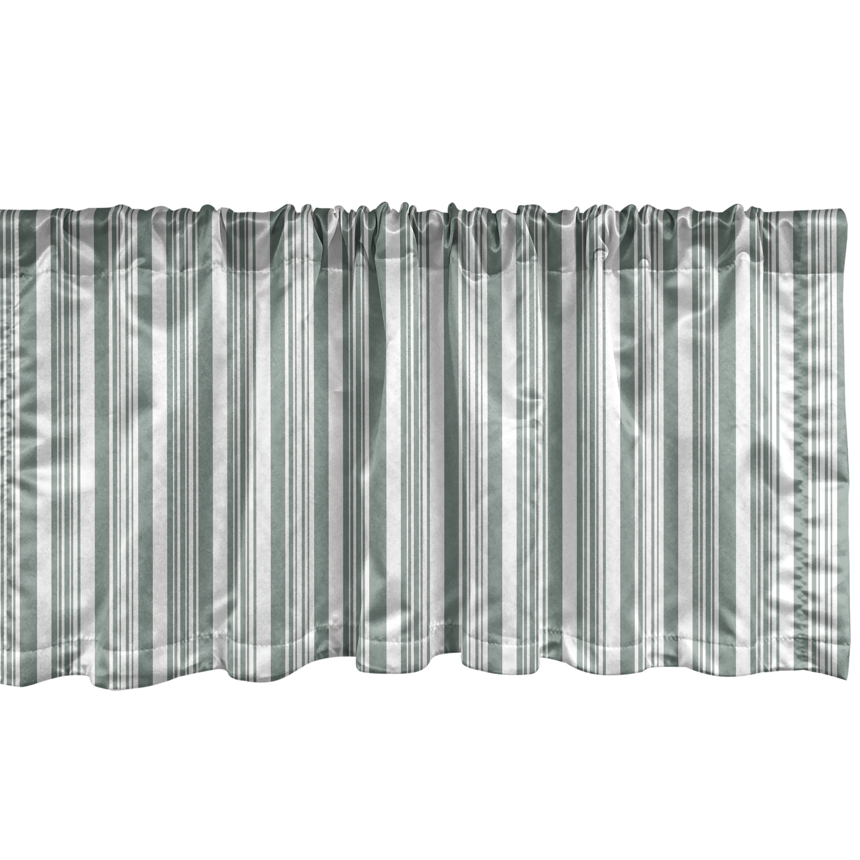 Ambesonne Modern Window Valance, Thin and Bold Stipes, 54" X 12", Pale ...
