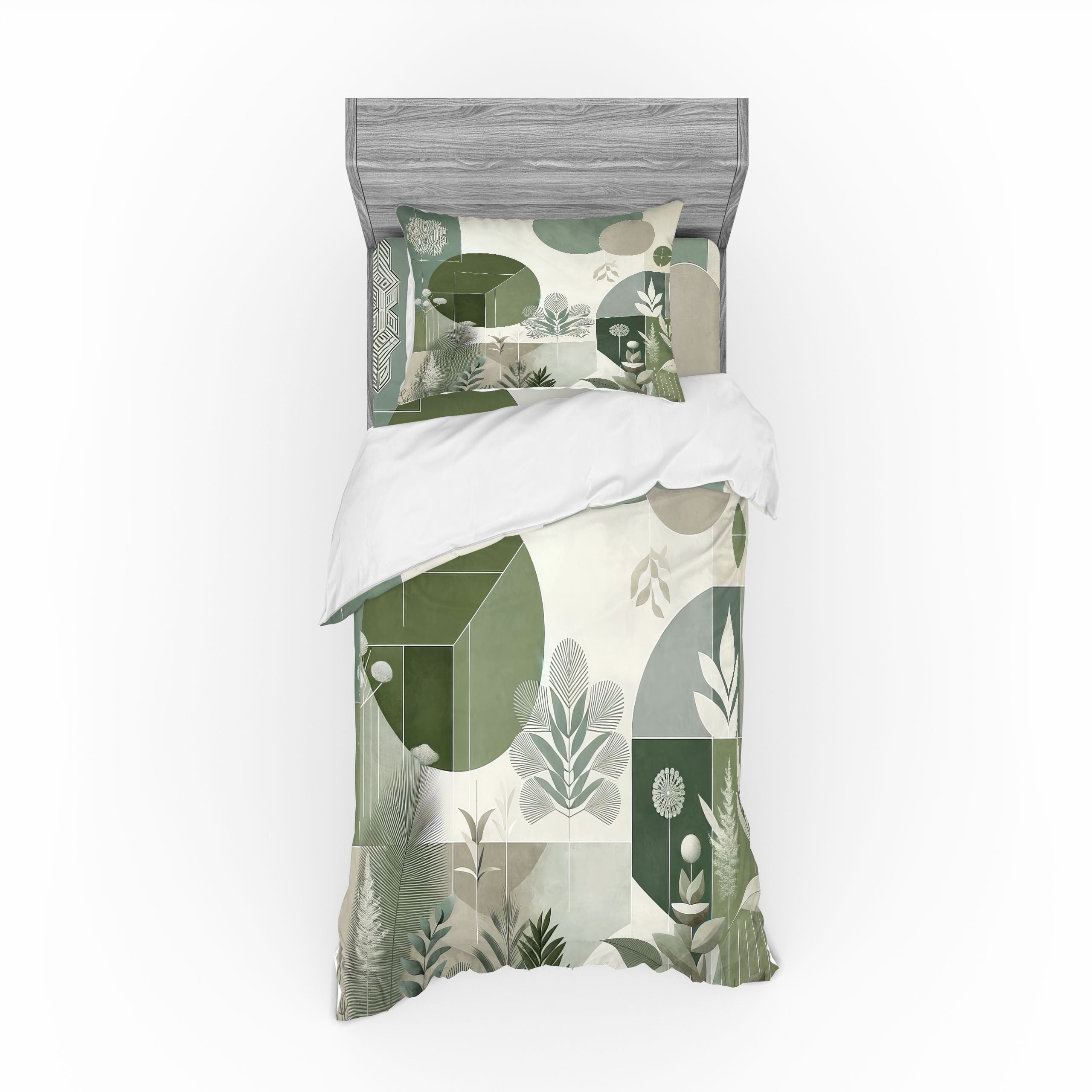 Ambesonne Monstera Bedding Set 3 Pcs, Boho Love Mid Century Art, Twin ...