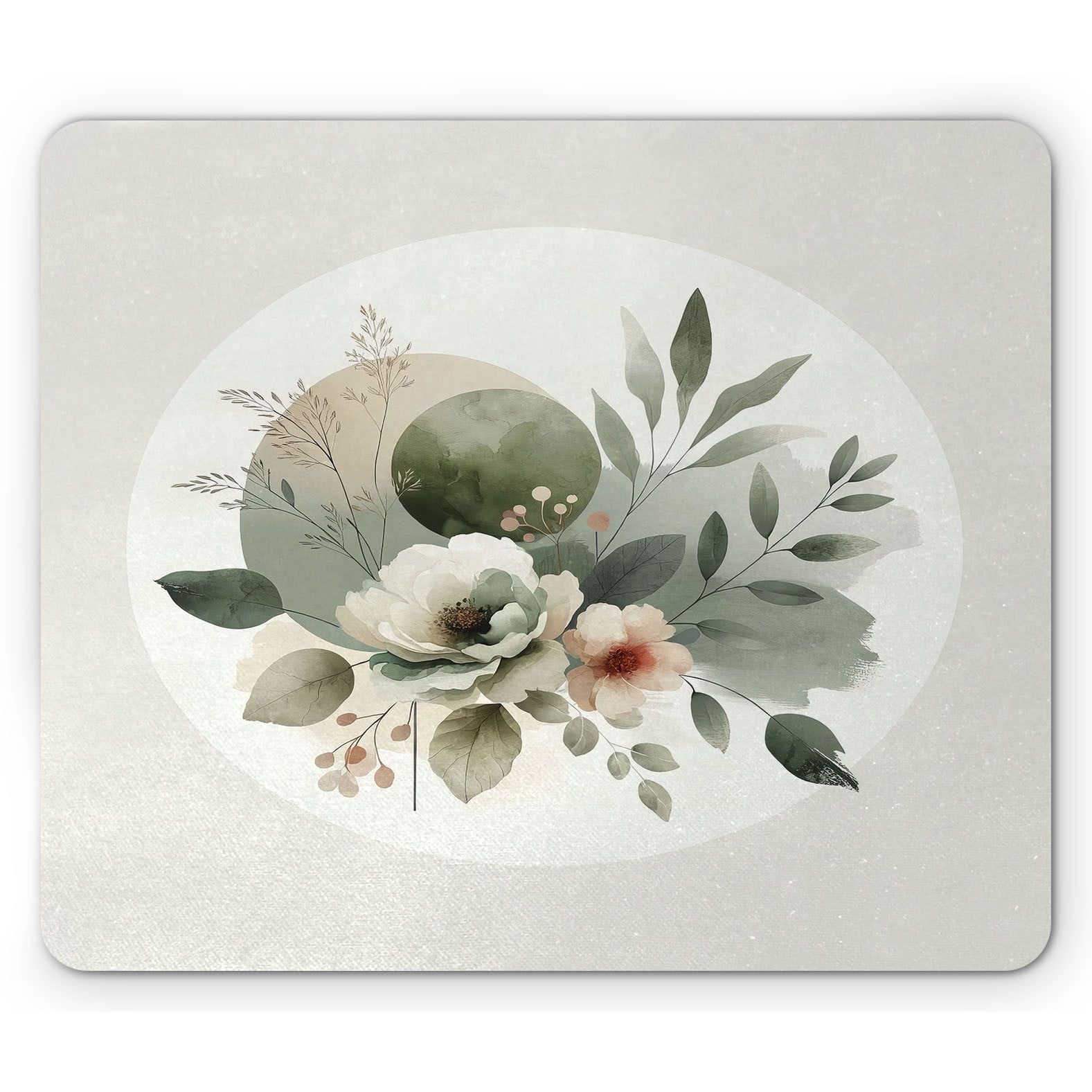 Ambesonne Monstera Mouse Pad Non-Slip Rectangle, Minimalist Floral Boho ...