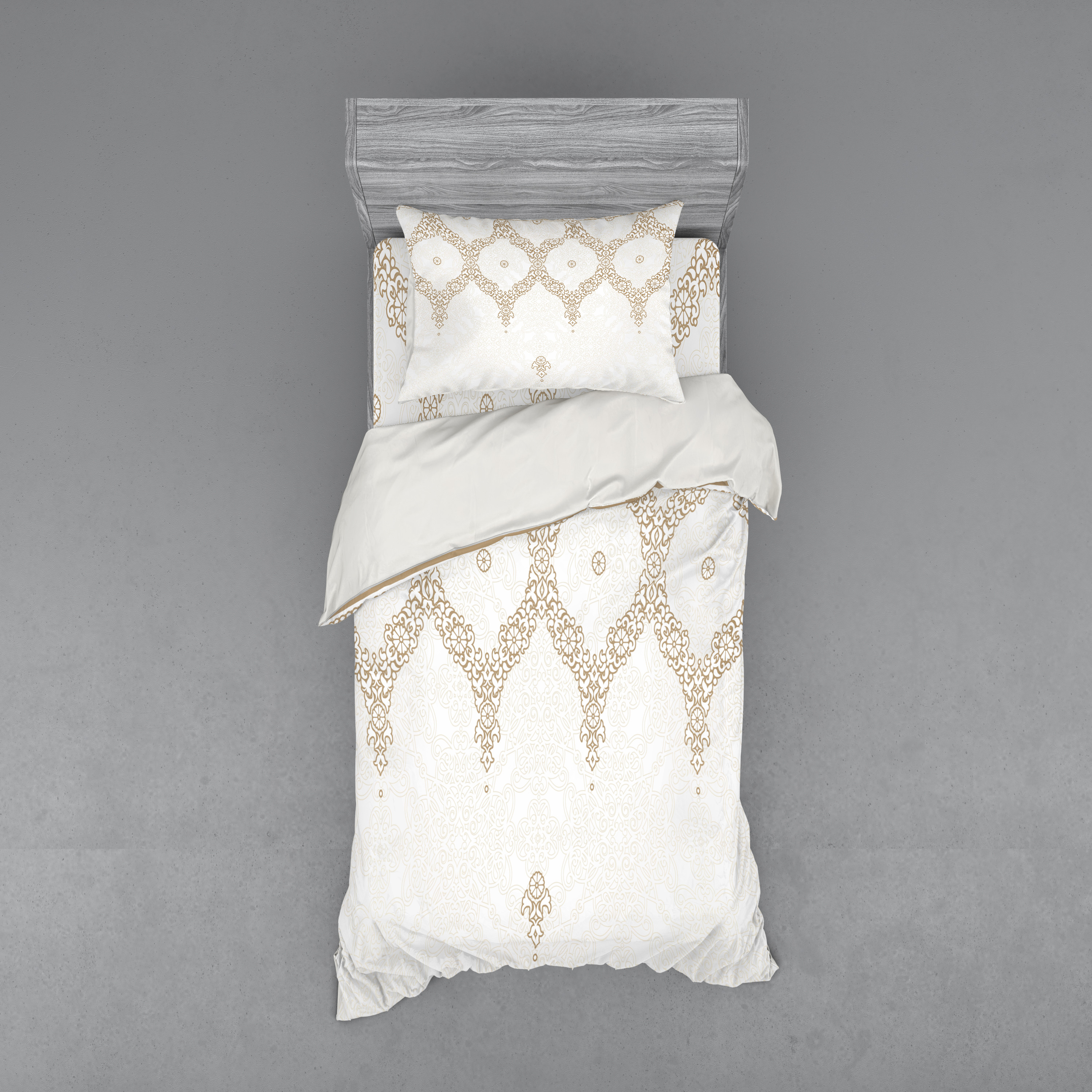 Ambesonne Moroccan Bedding Set 3 Pcs, Eastern Elements Cream, Twin XL ...