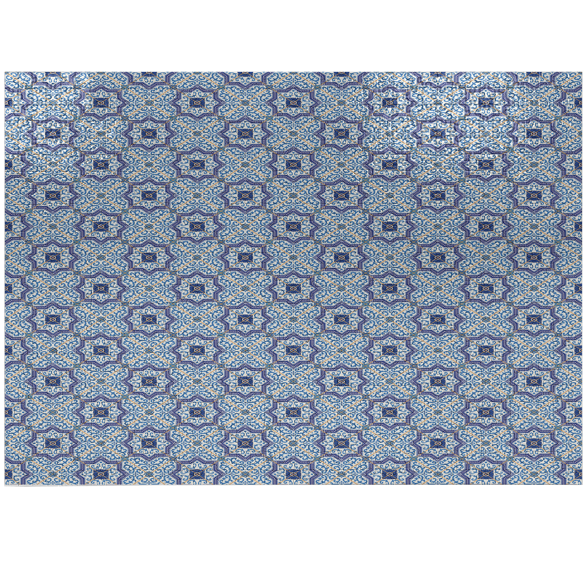 Ambesonne Moroccan Jigsaw Puzzle Durable Cardboard, Diagonal Classic ...