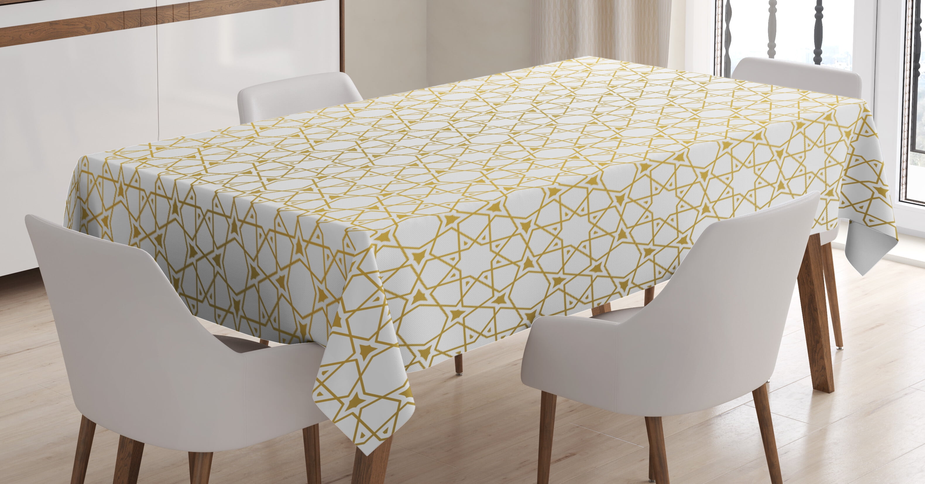 Ambesonne Moroccan Tablecloth Rectangular Table Cover, Traditional ...
