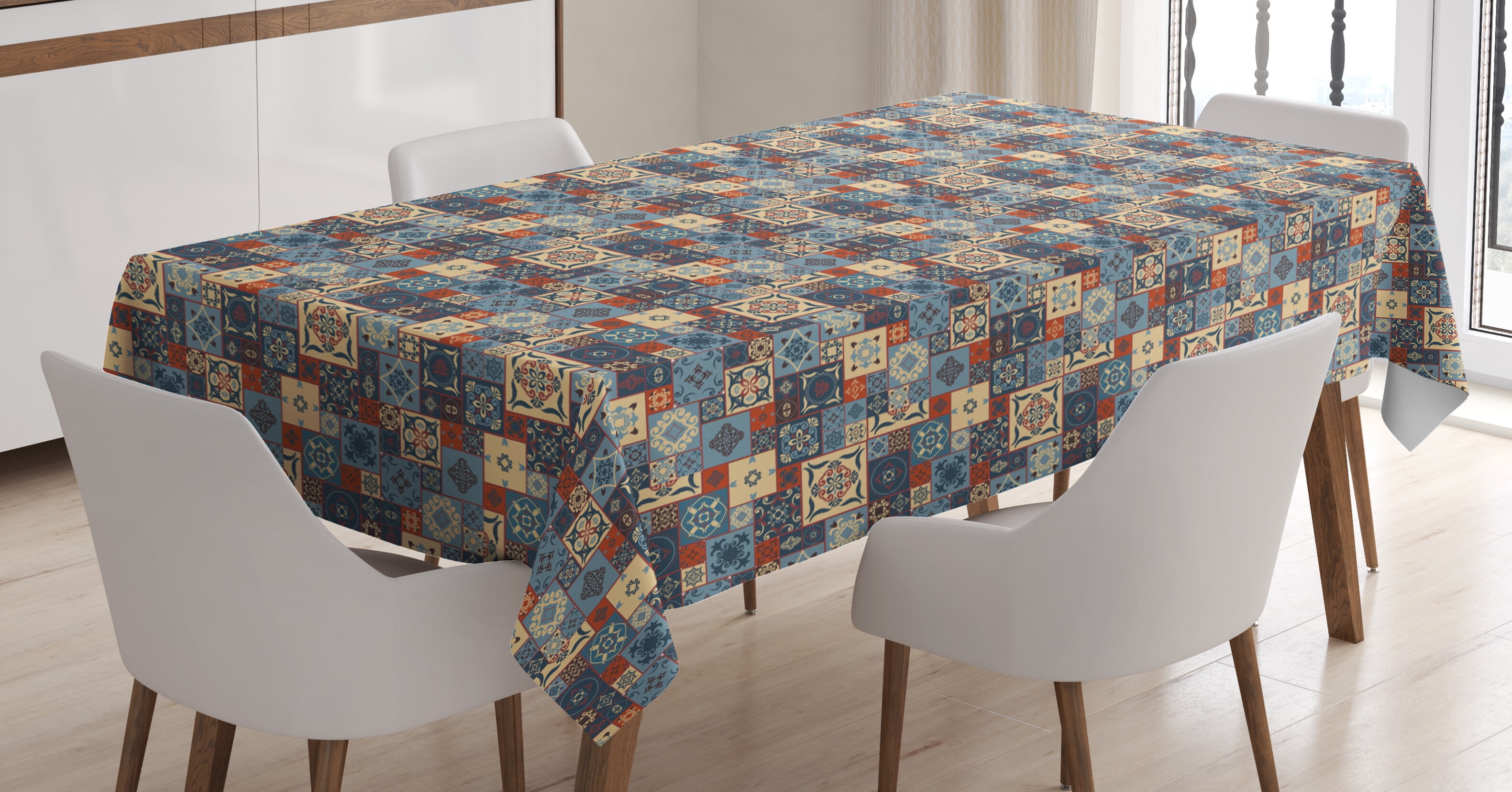Ambesonne Moroccan Tablecloth Rectangular Table Cover, Tunisian, 60"x90 ...