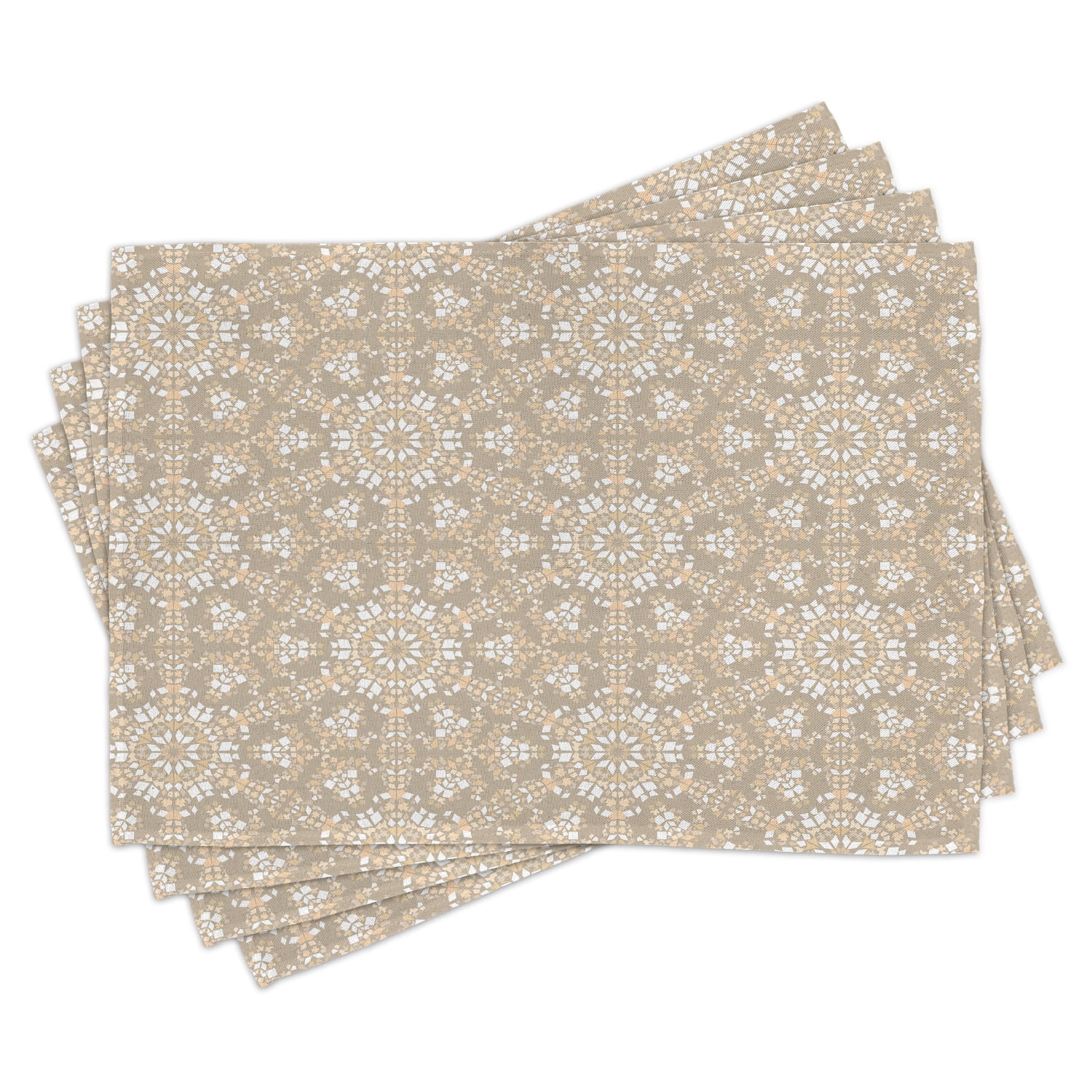 Ambesonne Mosaic Place Mats Set of 4, Antique Roman Cultural, Standard ...