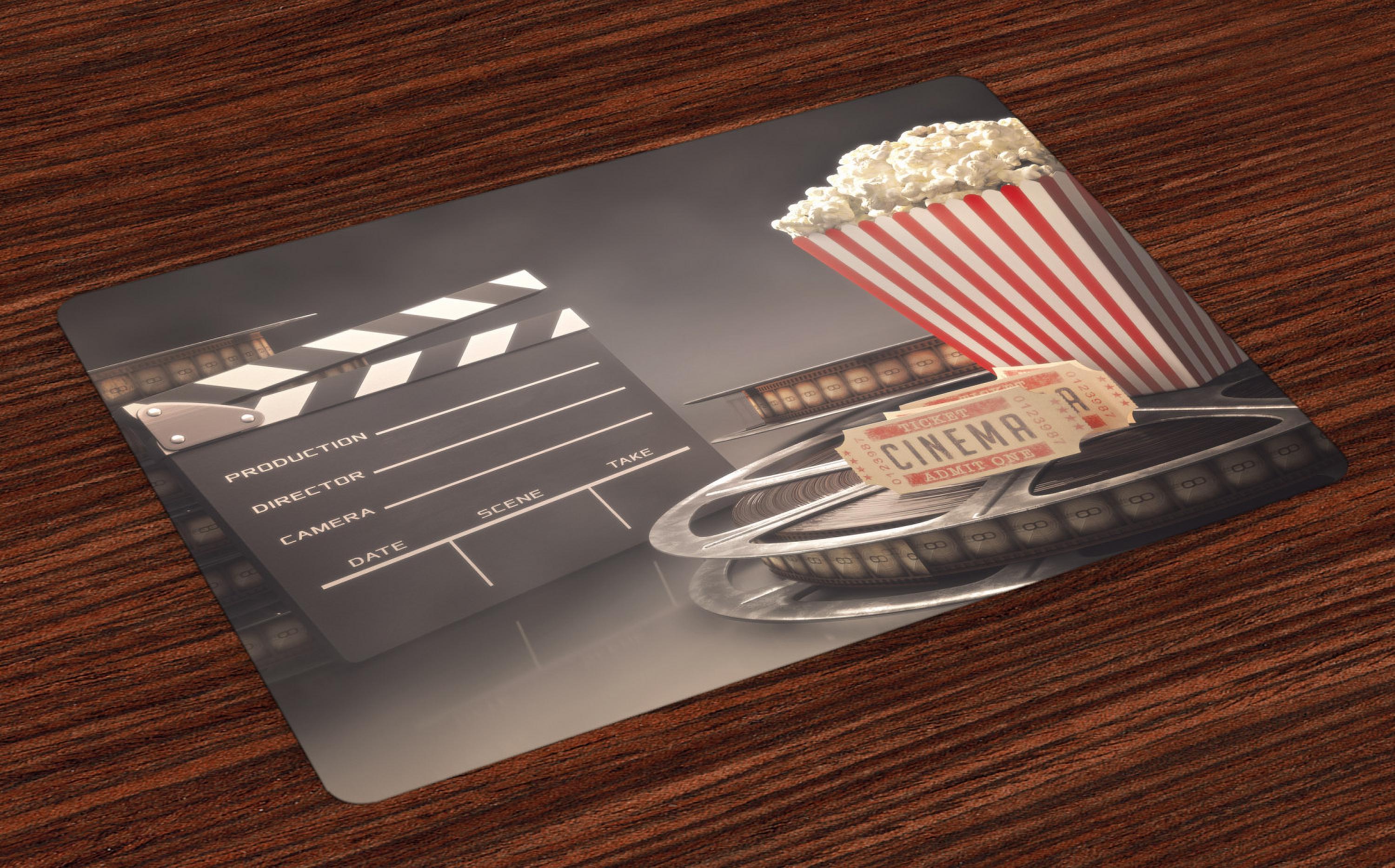 Ambesonne Movie Theater Place Mats Set of 4, Motion Picture, Standard ...