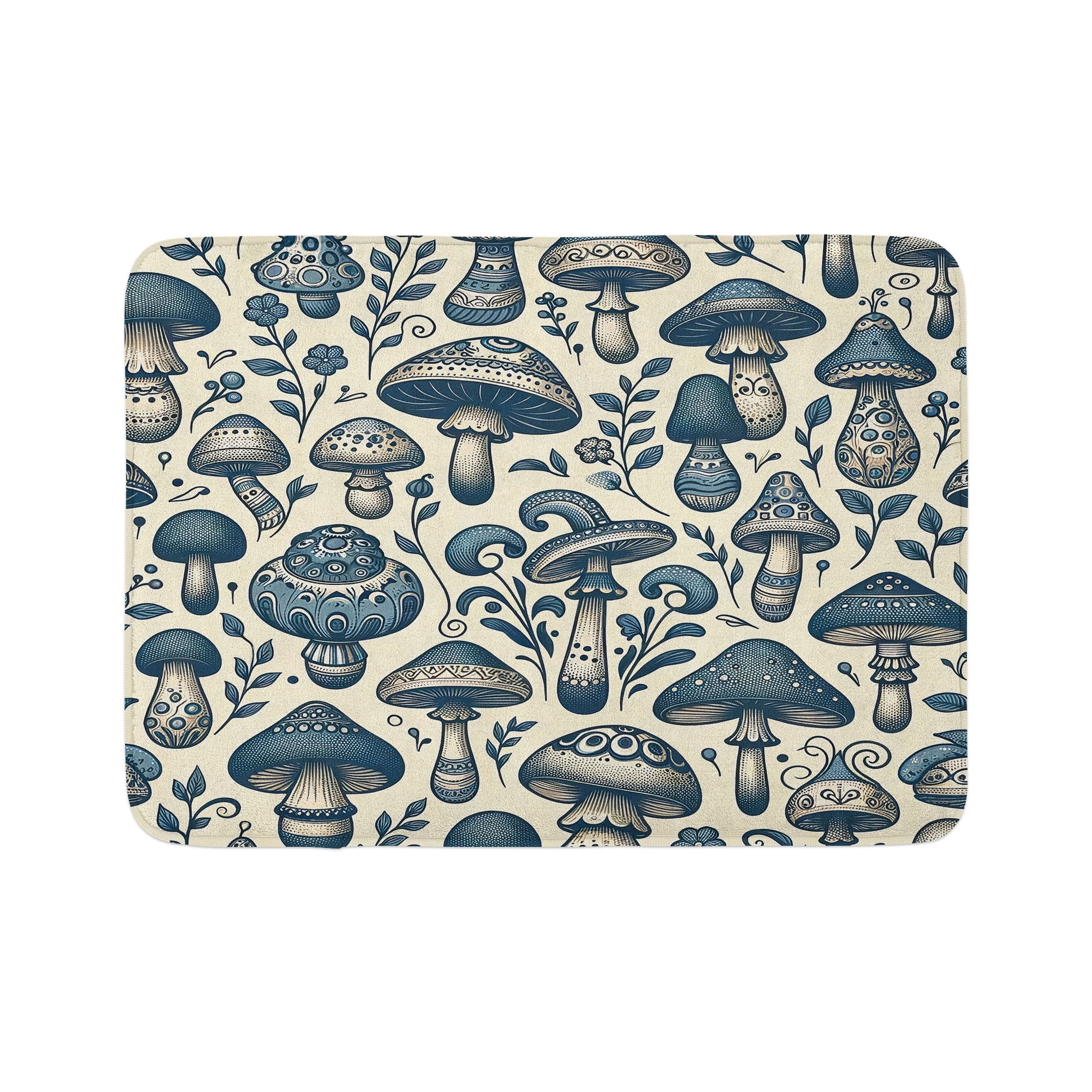 Ambesonne Mushroom Bath Mat, Bicolour Boho Woodland Art, 30.2" x 20 ...