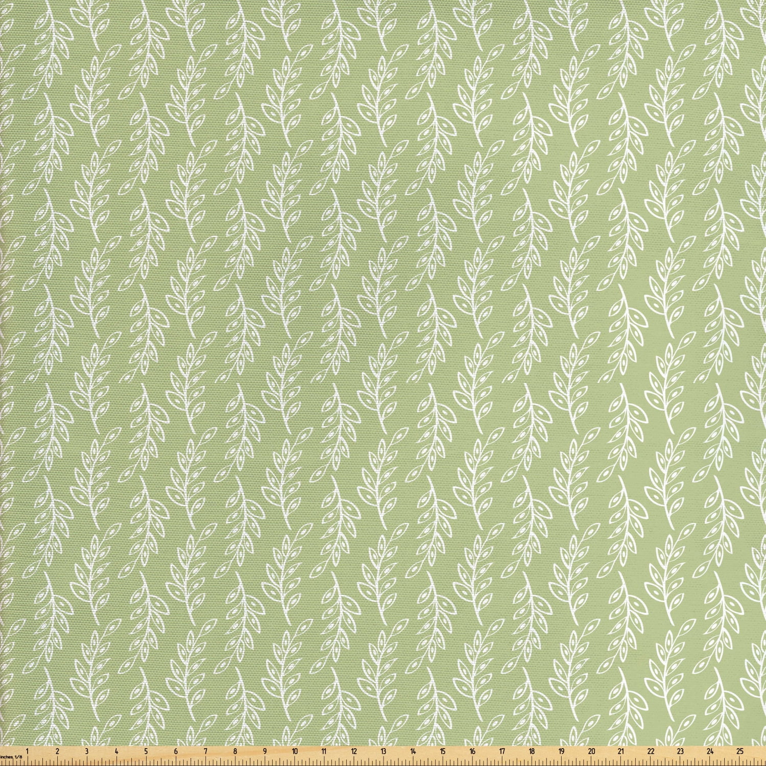 Ambesonne Muted Colors Fabric by the Yard Upholstery, Monotone Forest ...