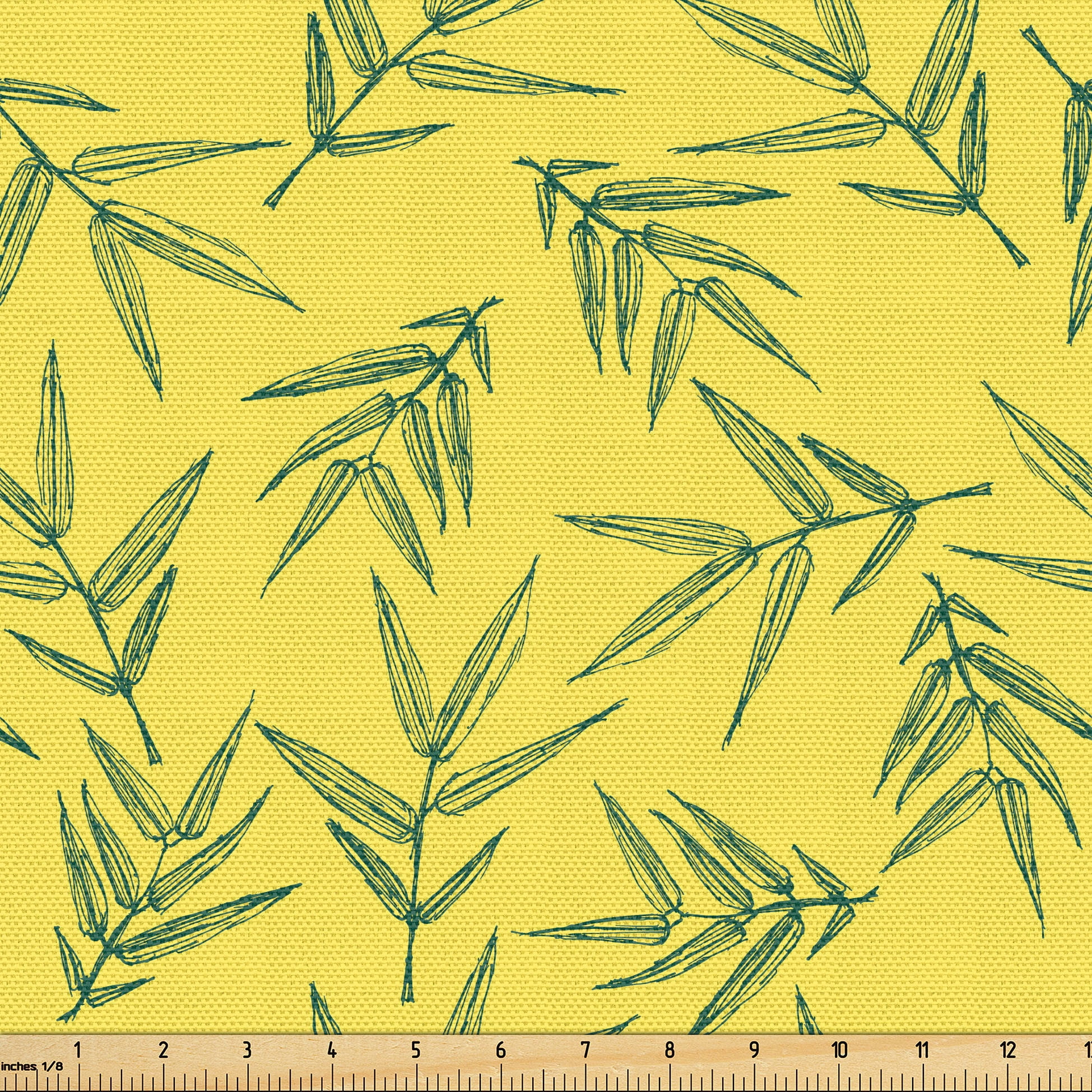 Ambesonne Nature Fabric by the Yard Upholstery, Cinchone Illustration ...