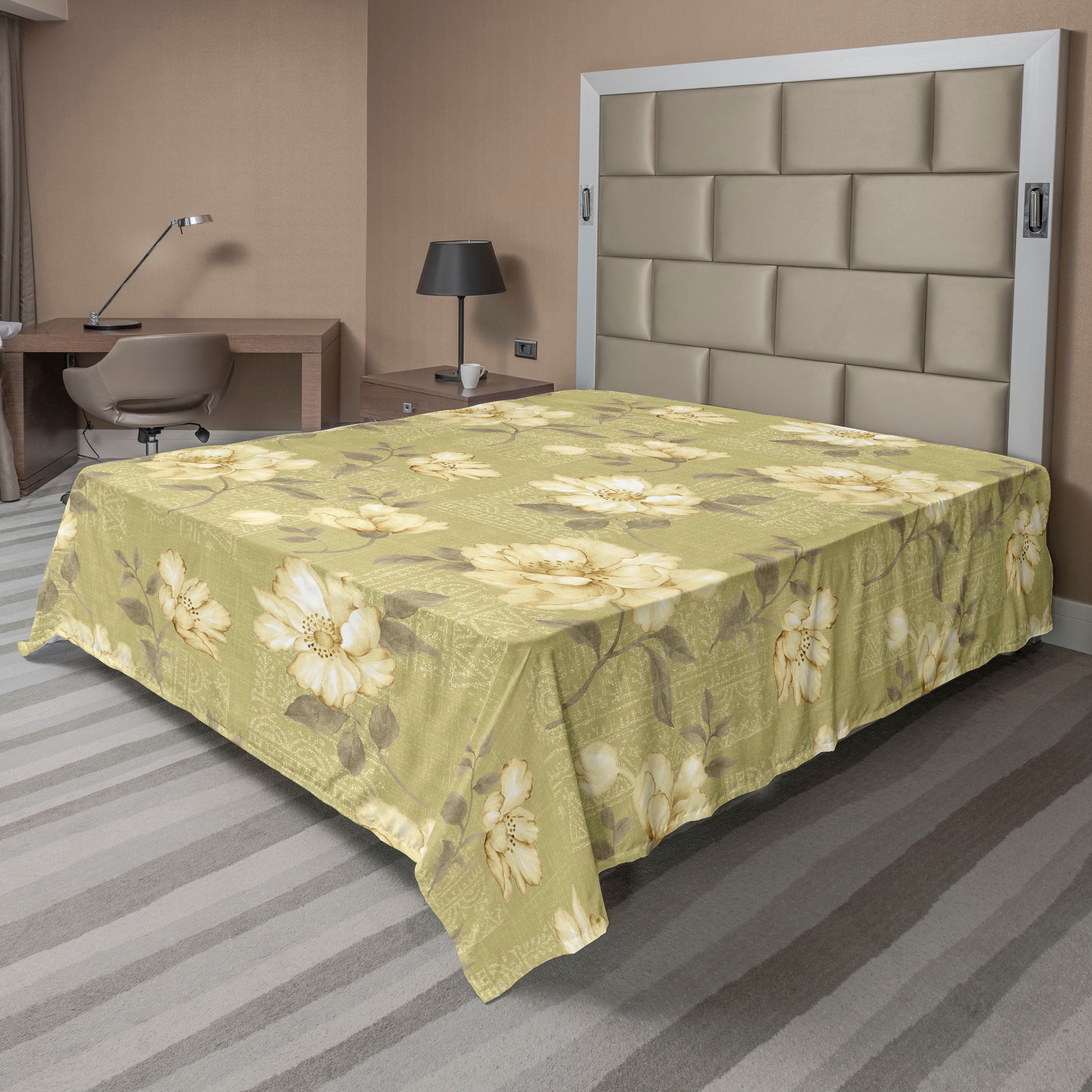 Ambesonne Nature Flat Bedding Sheet Soft Top Sheet, Ethno Realistic ...