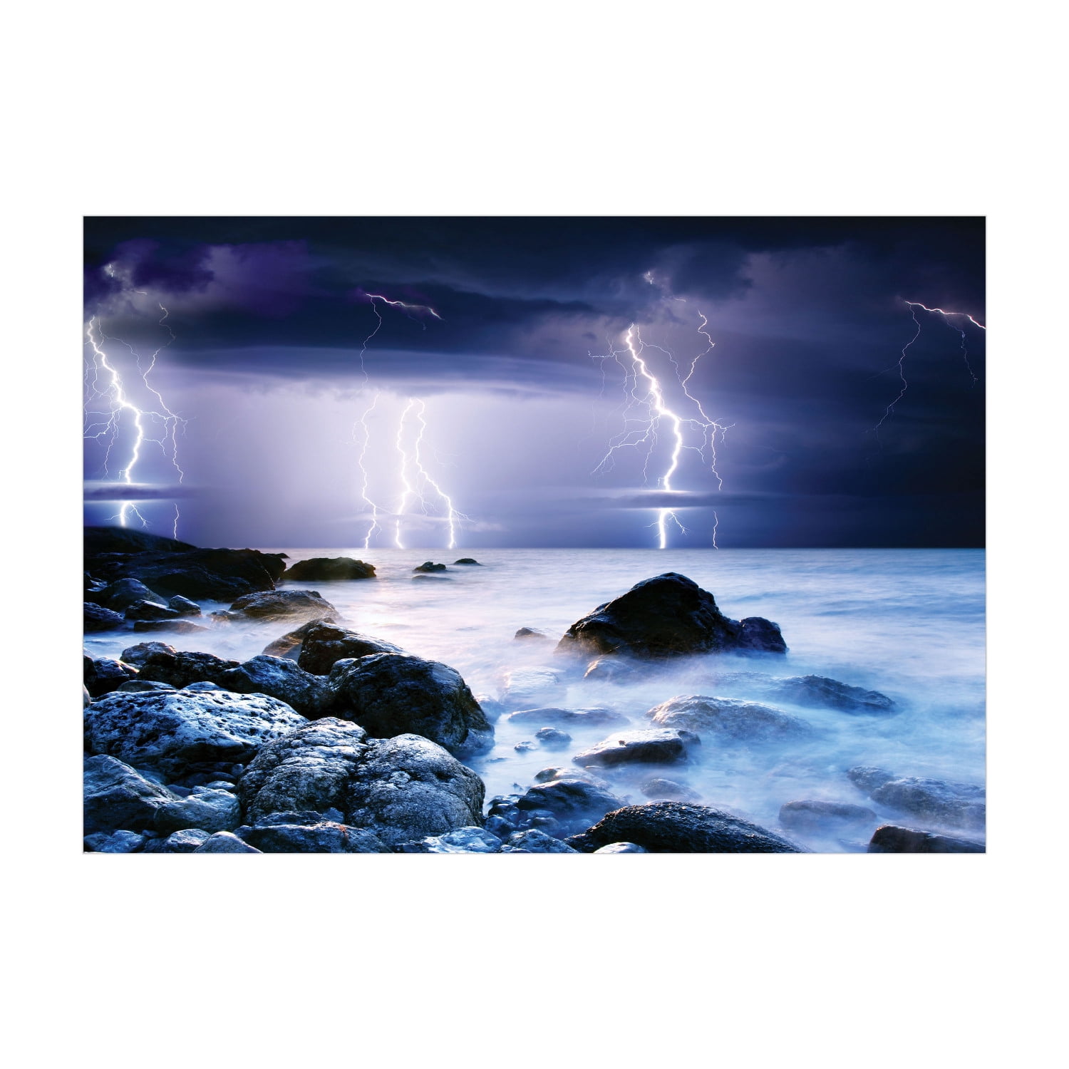 Ambesonne Nature Jigsaw Puzzle, Stormy Weather in Summer, Heirloom ...