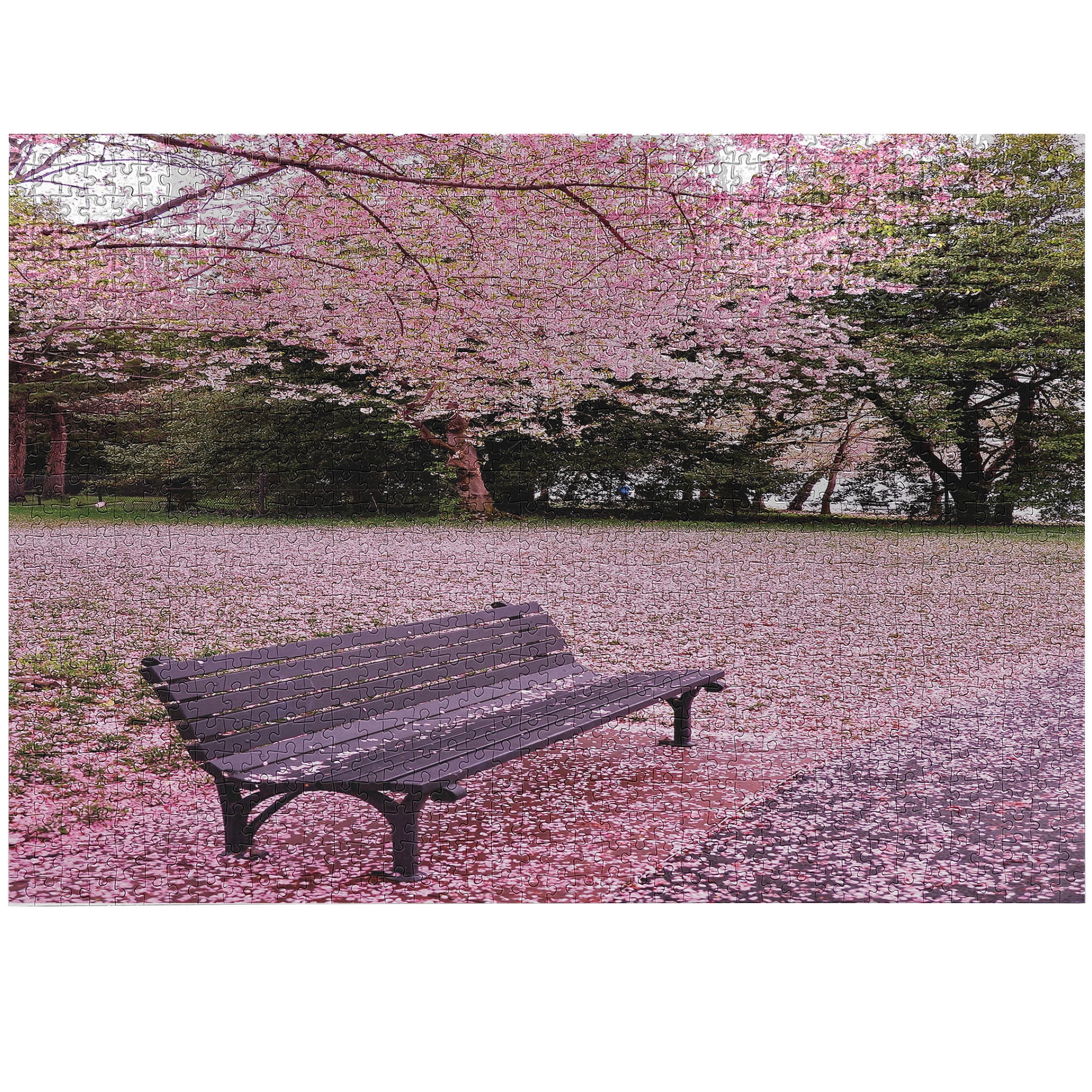 Ambesonne Nature Modern Home Jigsaw Puzzle, Bench Tree, Heirloom ...