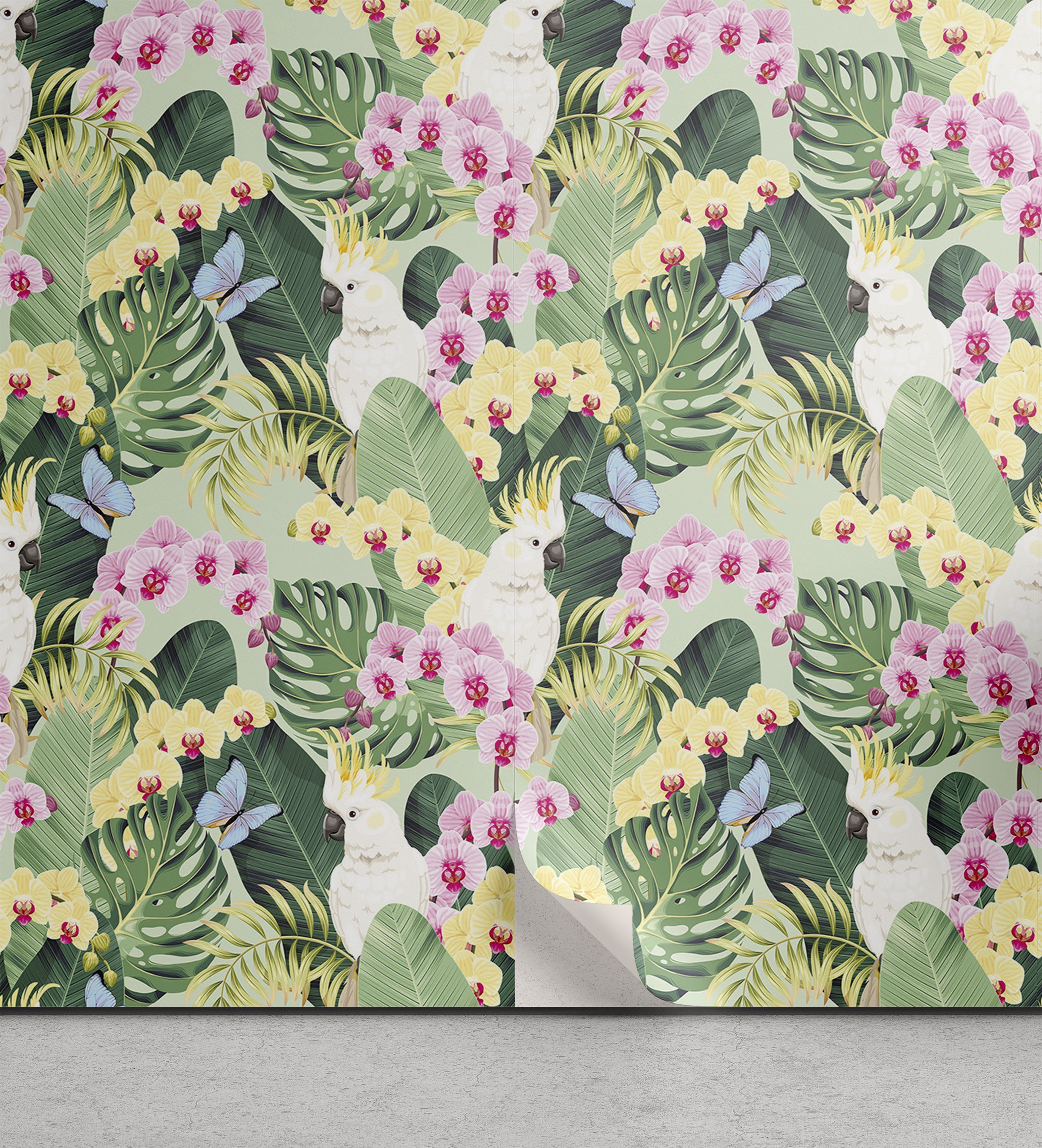 Ambesonne Nature Peel & Stick Wallpaper for Home, Boho Exotic Scenery ...